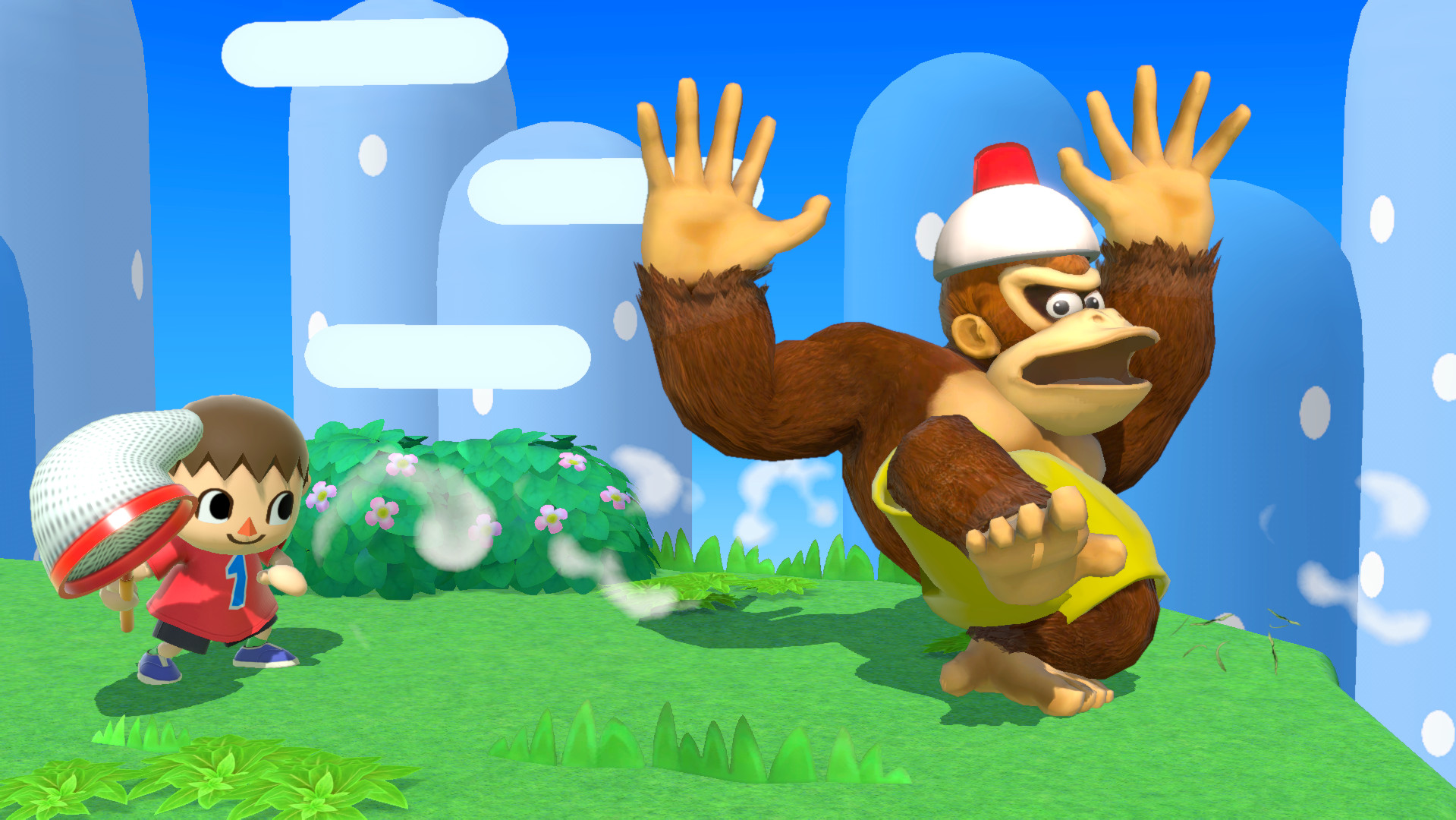 Ape Escape Costume for Donkey Kong Mod for Super Smash Bros. Ultimate ...