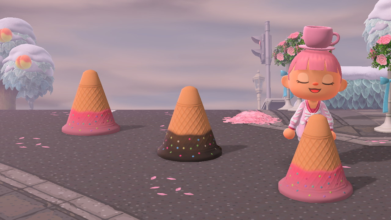 Sweet Sweet Traffic Cones Mod for Animal Crossing: New Horizons | ACNH Mods