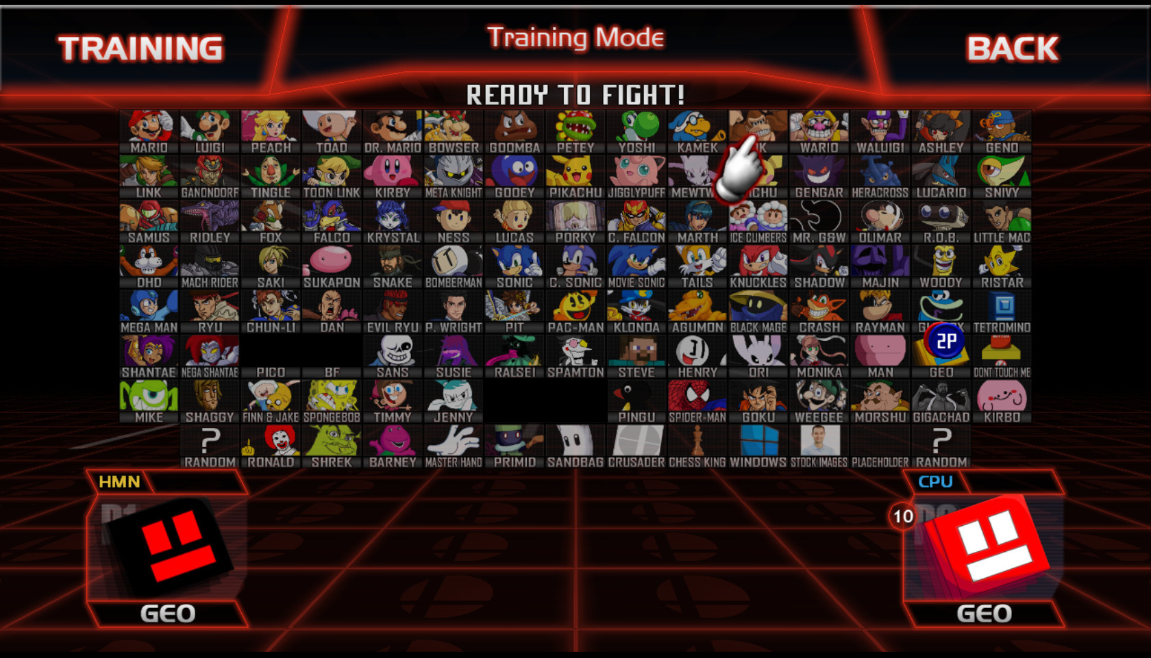 Red and black Geo skin (0.9.4/CMC+V7) [Super Smash Bros. Crusade] [Mods]