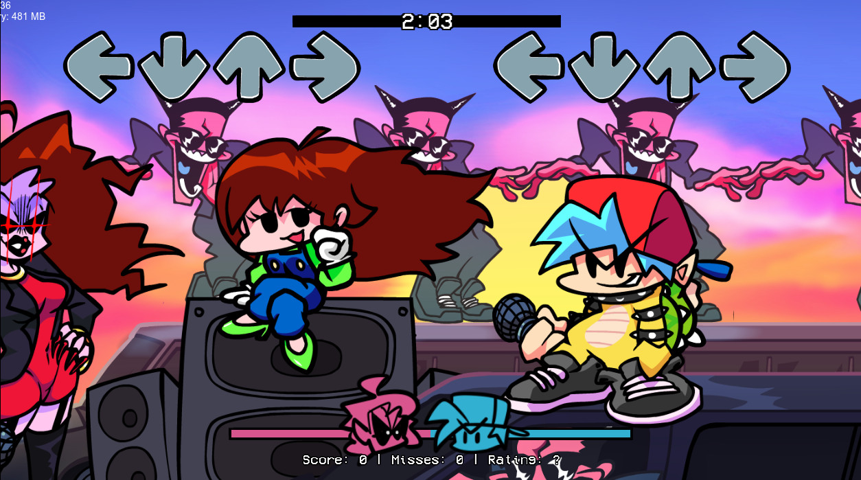 Bowser BF and Luigi GF (PSYCH ENGINE) Mod for Friday Night Funkin' | FNF Mods