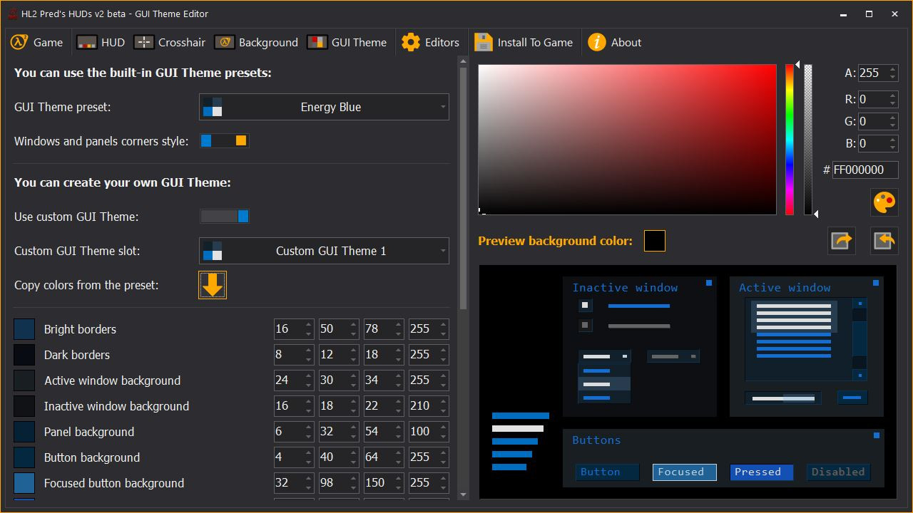 HL2 Pred's HUDs [Half-Life 2] [Mods]