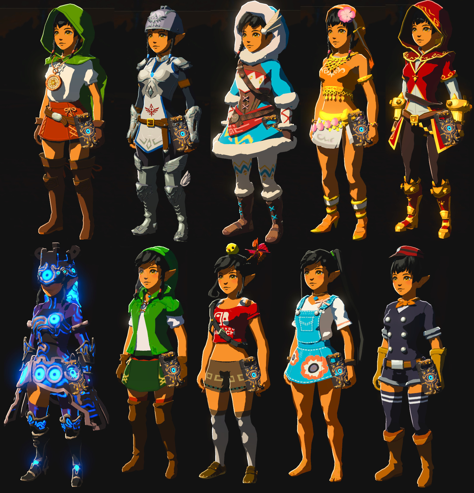 Linkle 2.0 Gerudo Tan / Dark Skin Mod for The Legend of Zelda: Breath ...