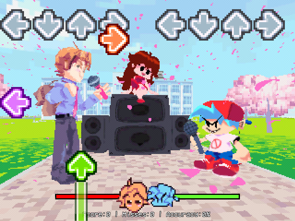 3D Senpai Mod for Friday Night Funkin' | FNF Mods