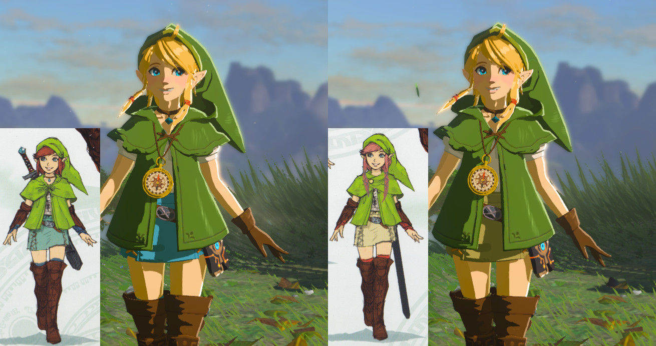 Linkle's Wild Set Revisited Mod for The Legend of Zelda: Breath of the ...
