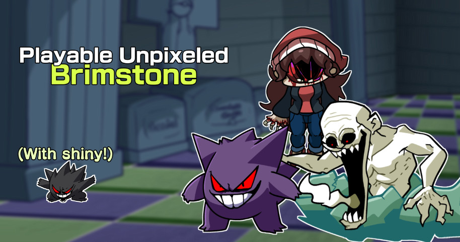 Playable Brimstone Unpixeled! (with shiny!) Mod for Friday Night Funkin ...