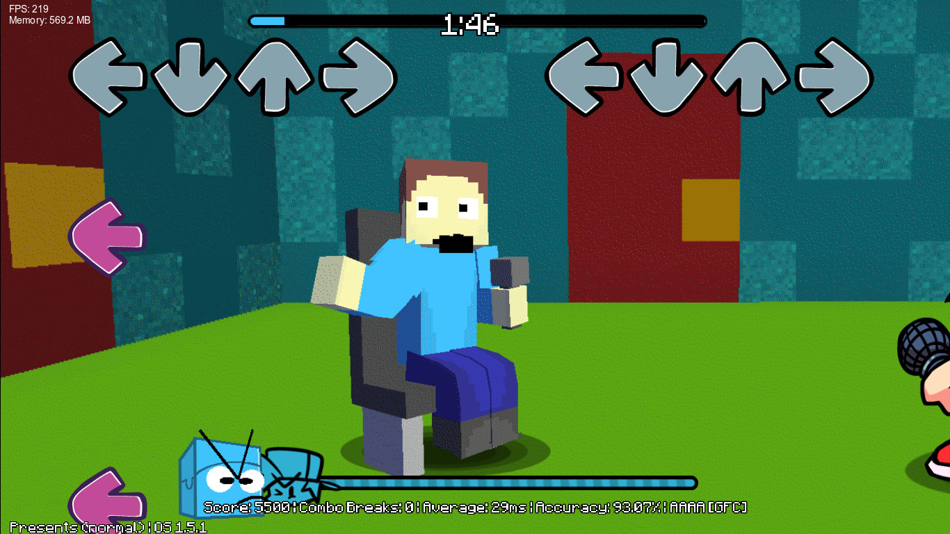 FNF Vs Dave's House In Minecraft [Friday Night Funkin'] [Mods]