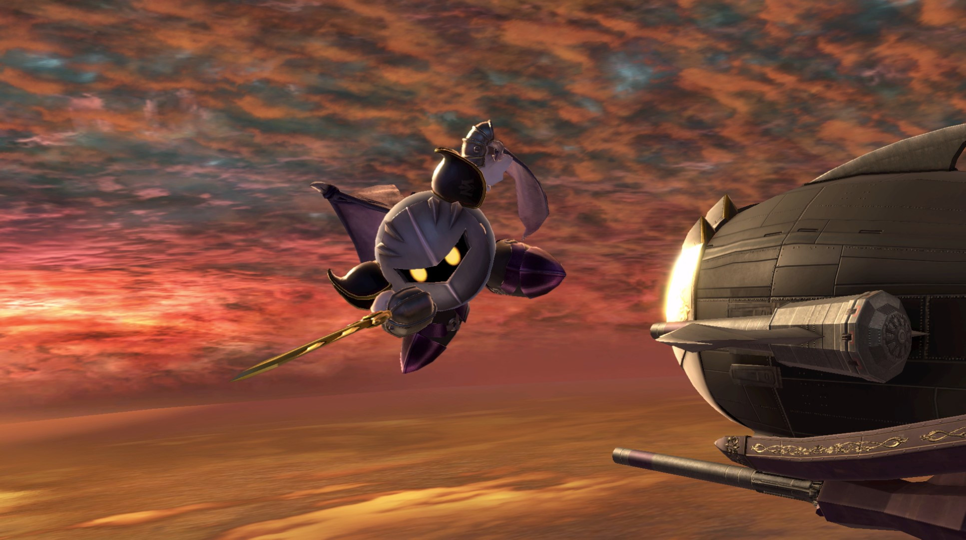 Brawl Meta Knight Retexture + UI [Super Smash Bros. Ultimate] [Mods]