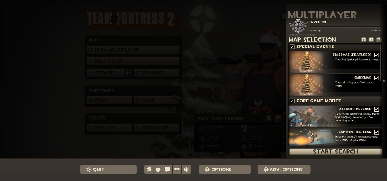 2012 Old main menu Mod for Team Fortress 2 | TF2 Mods