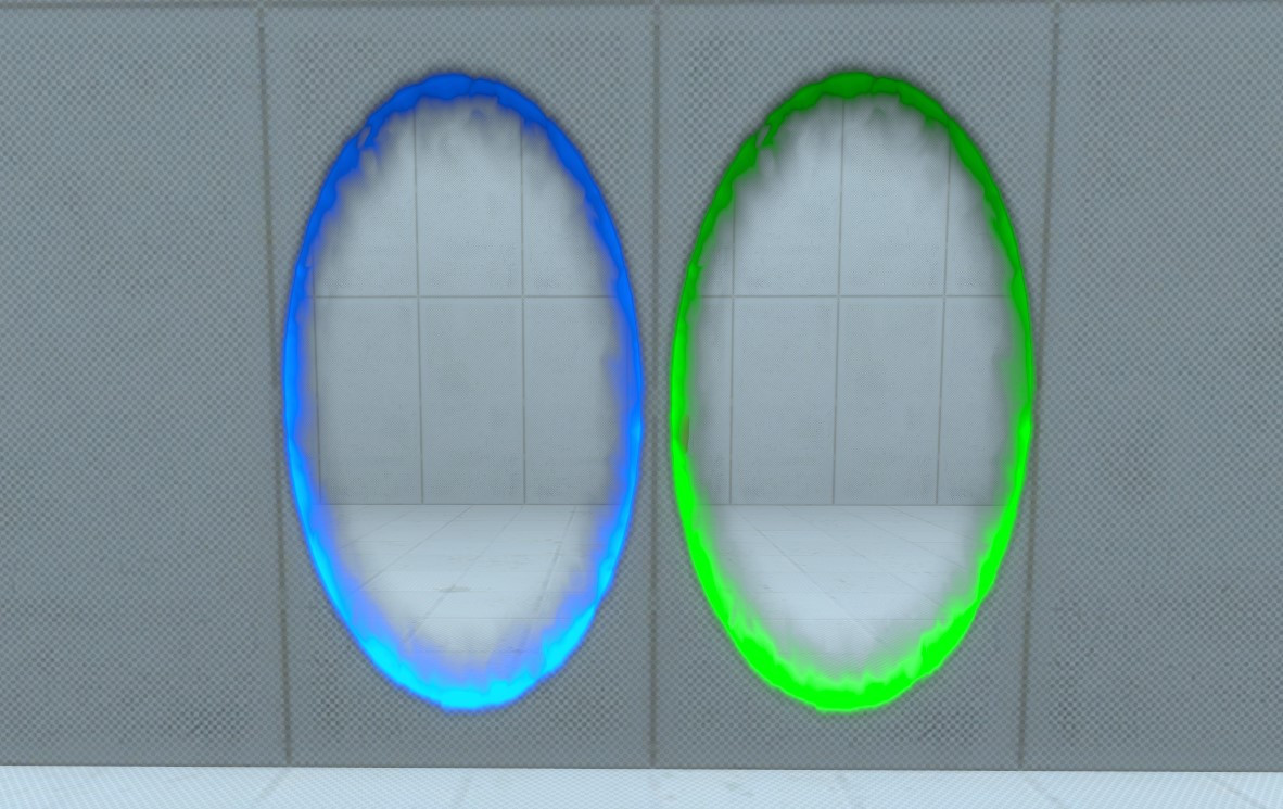 Blue and Green Portals (Particles Included) Mod for Portal 2 | P2 Mods