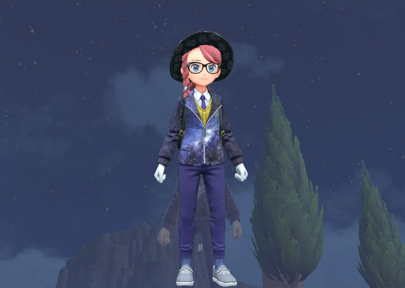 Galaxy pattern winter outfit Mod for Pokemon Scarlet & Violet | PKMN SV ...