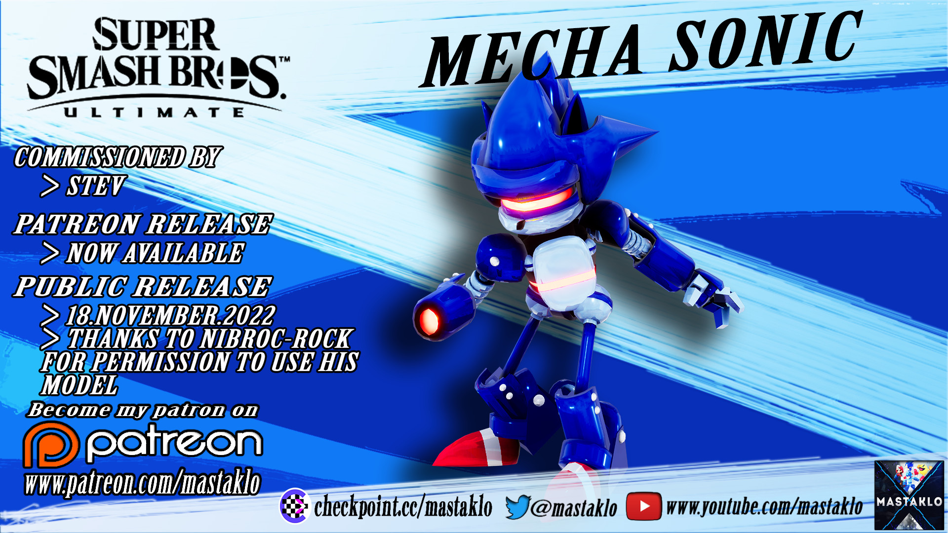 Mecha Sonic Mod for Super Smash Bros. Ultimate | SSBU Mods
