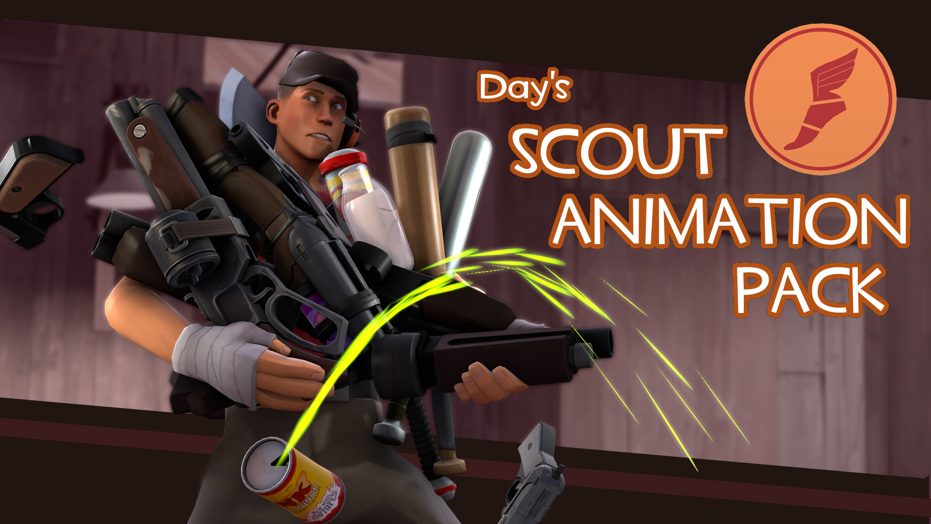 Day's Scout Animation Pack [epic] Mod for Team Fortress 2 | TF2 Mods