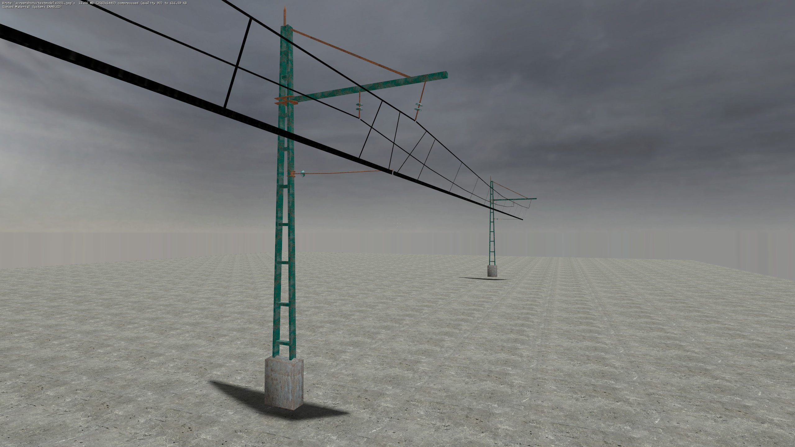 Powerline for railway - static model [Source Engine] [Mods]