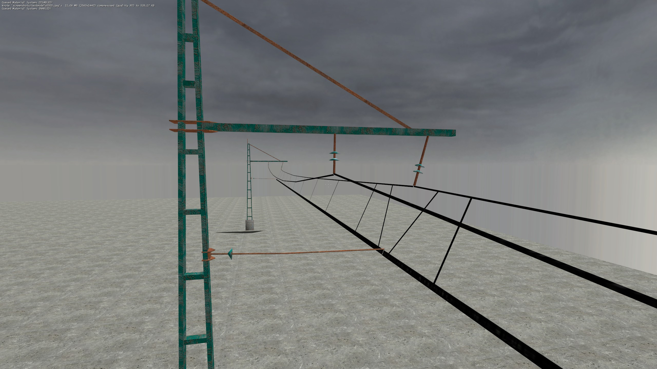 Powerline for railway - static model [Source Engine] [Mods]