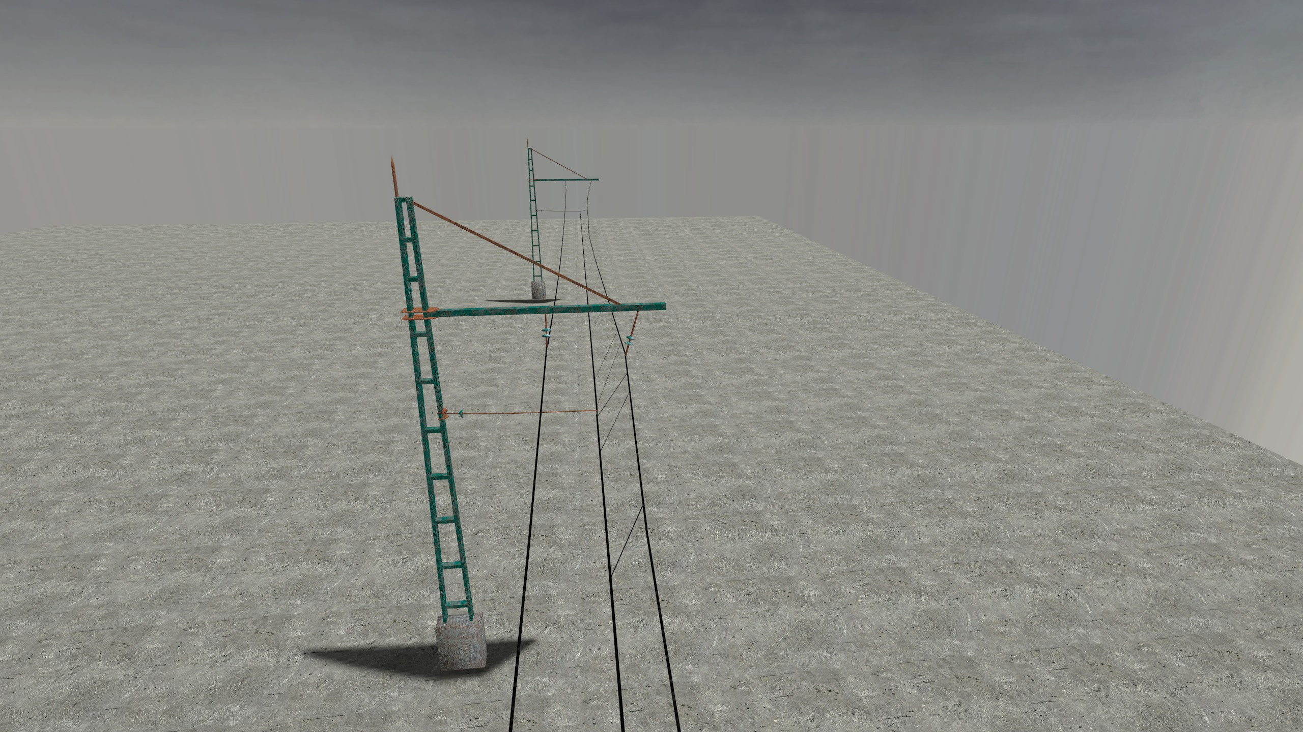 Powerline for railway - static model [Source Engine] [Mods]
