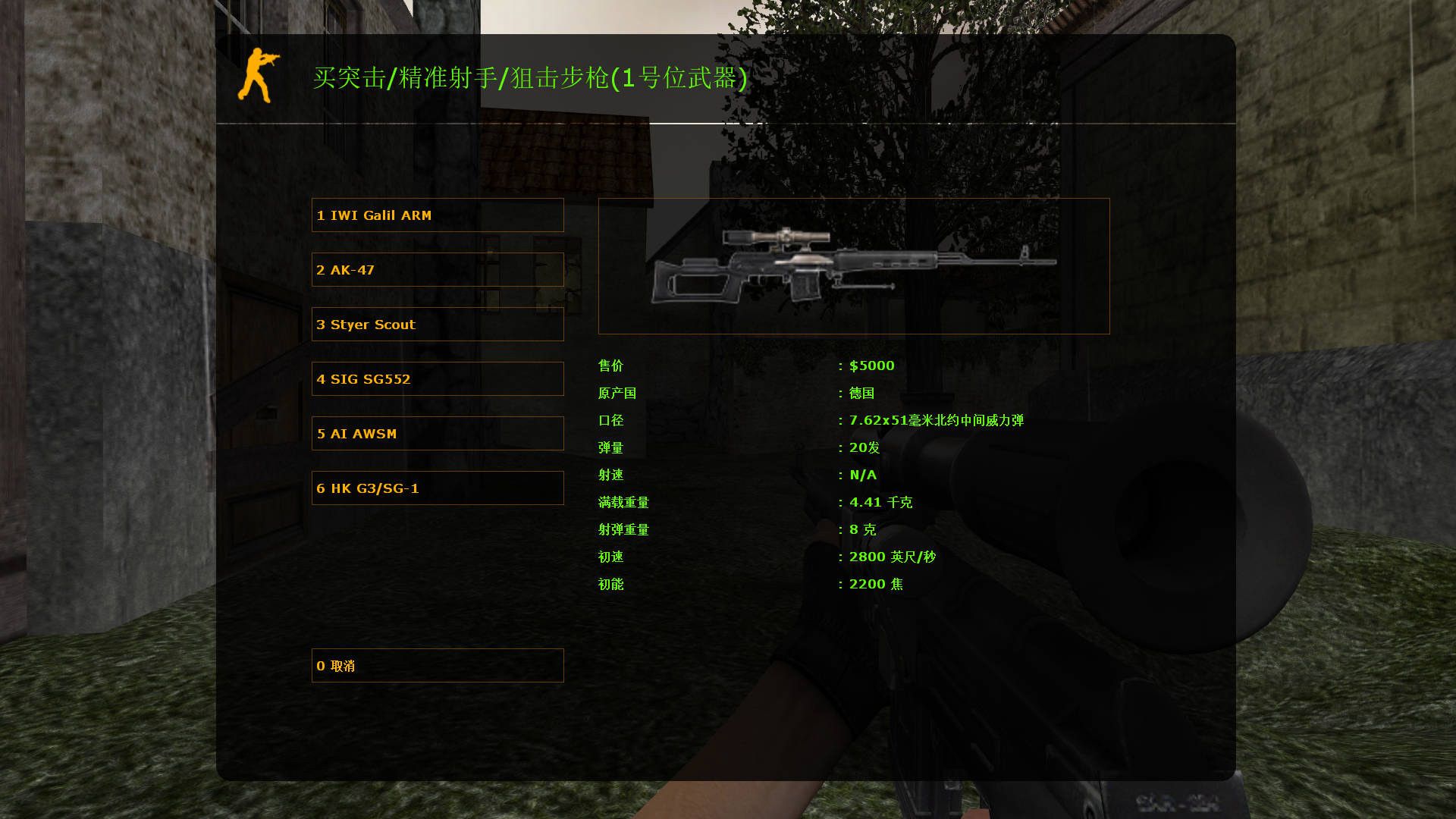 6V1 Dragunov Sniper Rifle 1990 Mod for Counter-Strike 1.6 | CS1.6 Mods