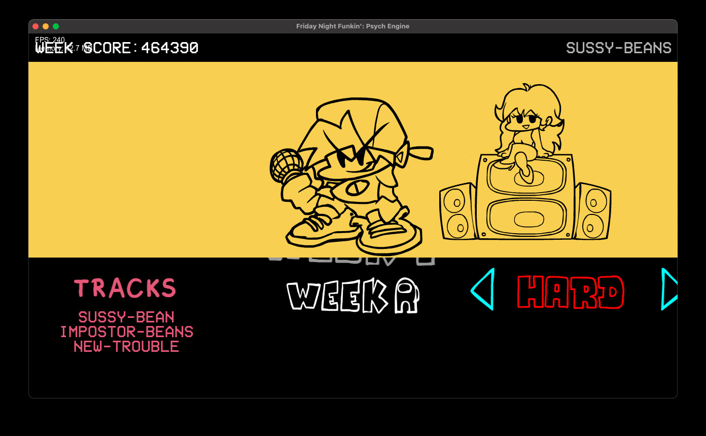 FNF+vs.Sussy-Bean Mod for Friday Night Funkin' | FNF Mods
