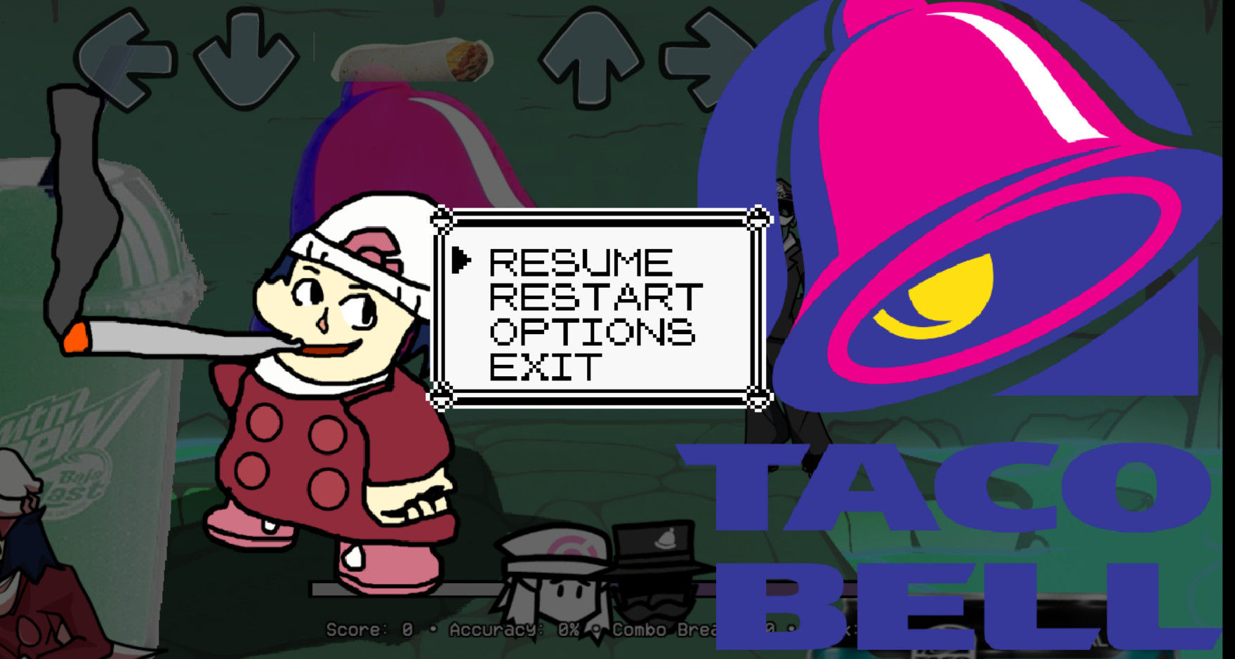 Taco Toll (Hypno's V2 Remix) Mod for Friday Night Funkin' | FNF Mods