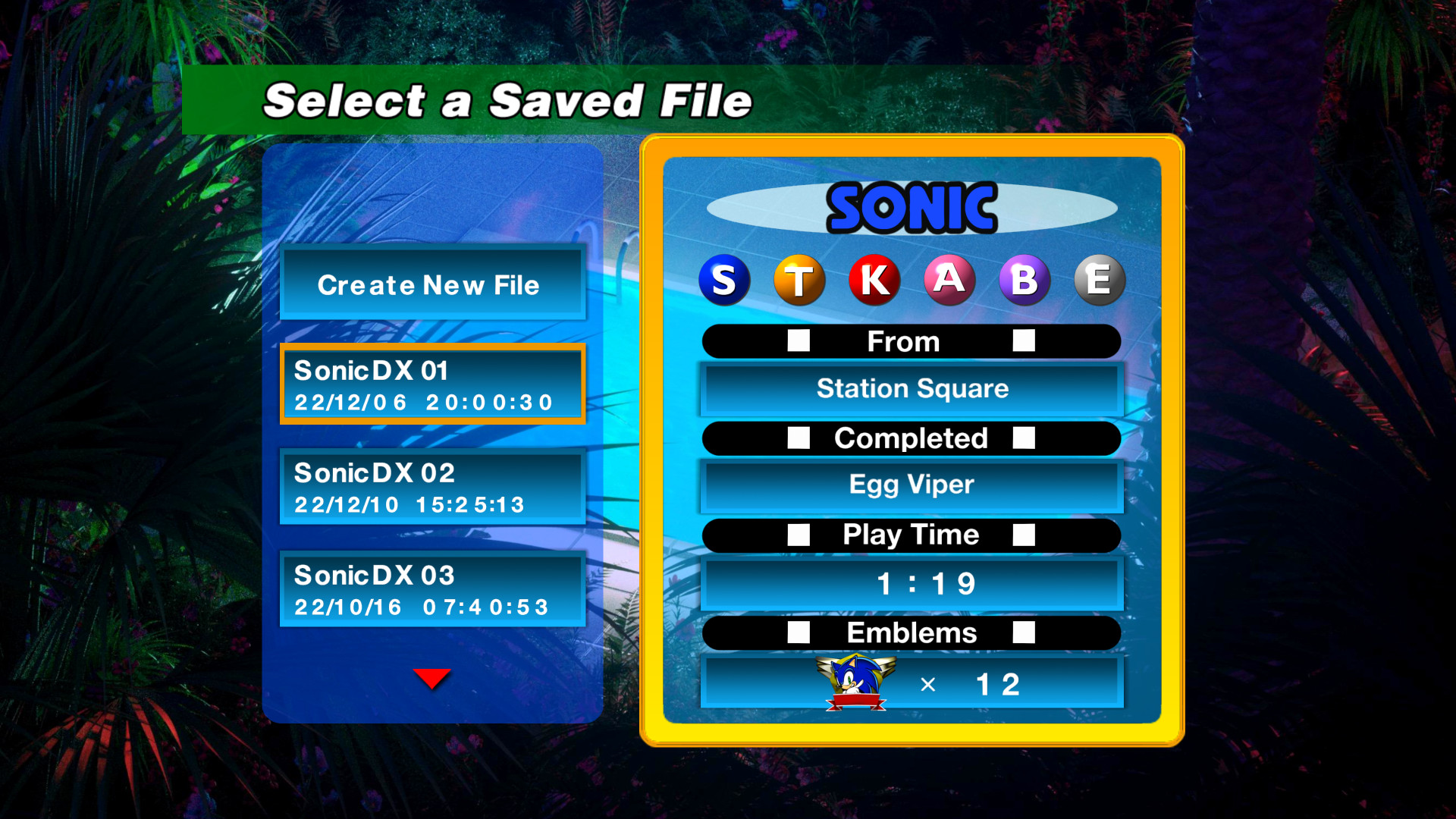 Dark Menus Mod for Sonic Adventure DX | SADX Mods