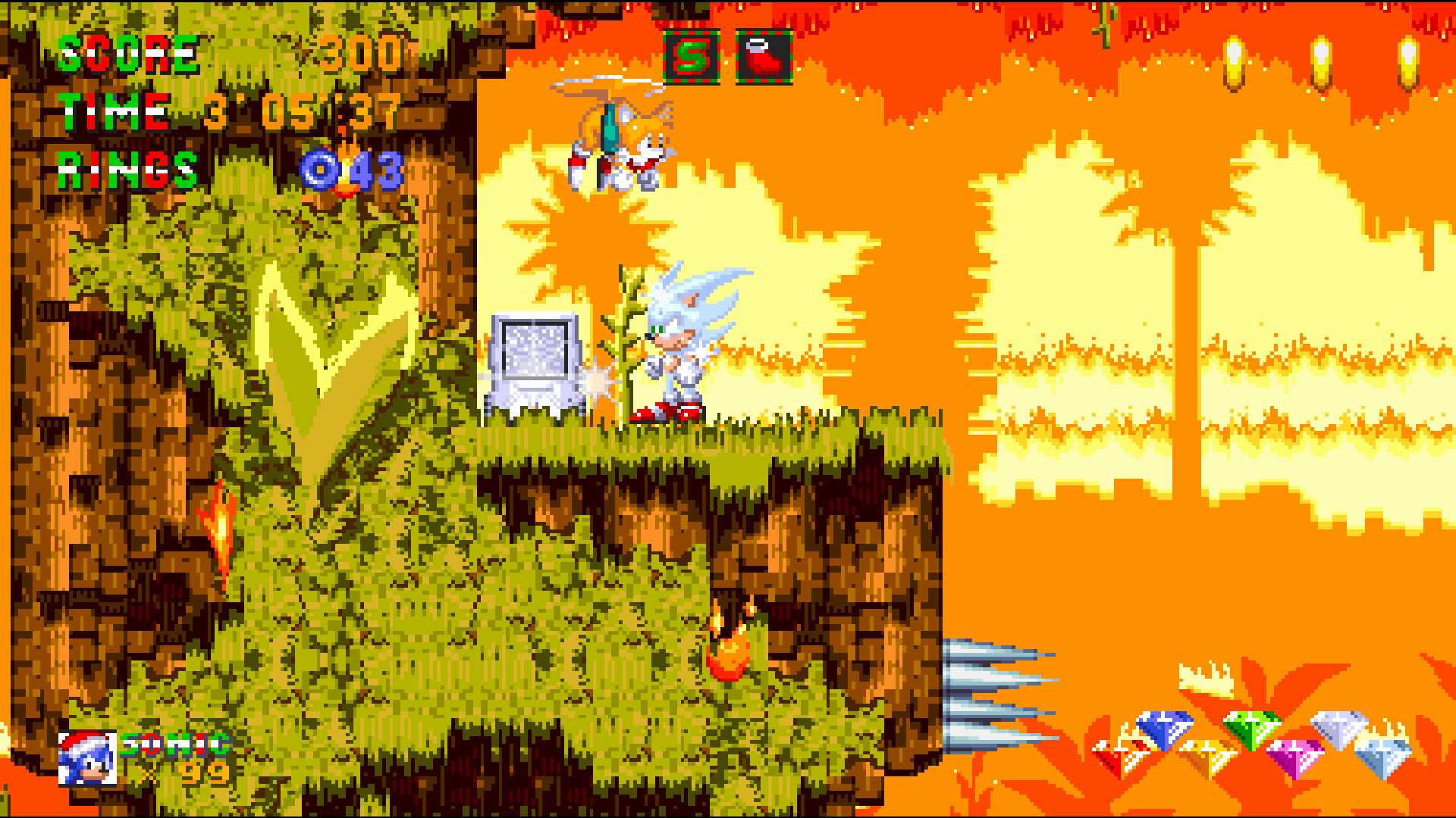 Christmas Themed Monitors & HUD! Mod for Sonic 3 A.I.R. | S3AIR Mods