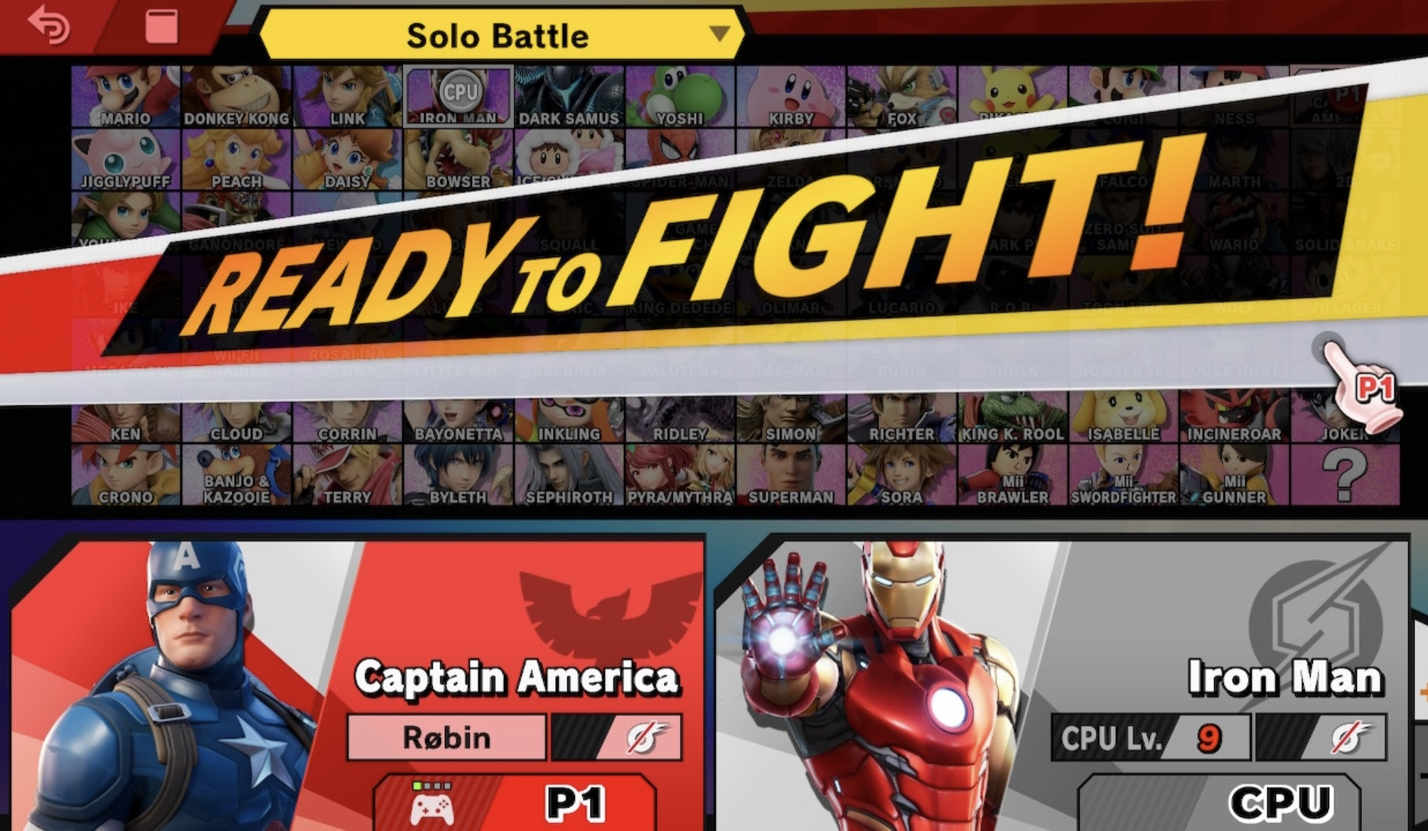 Captain America & Iron Man Alternate UI Mod for Super Smash Bros ...