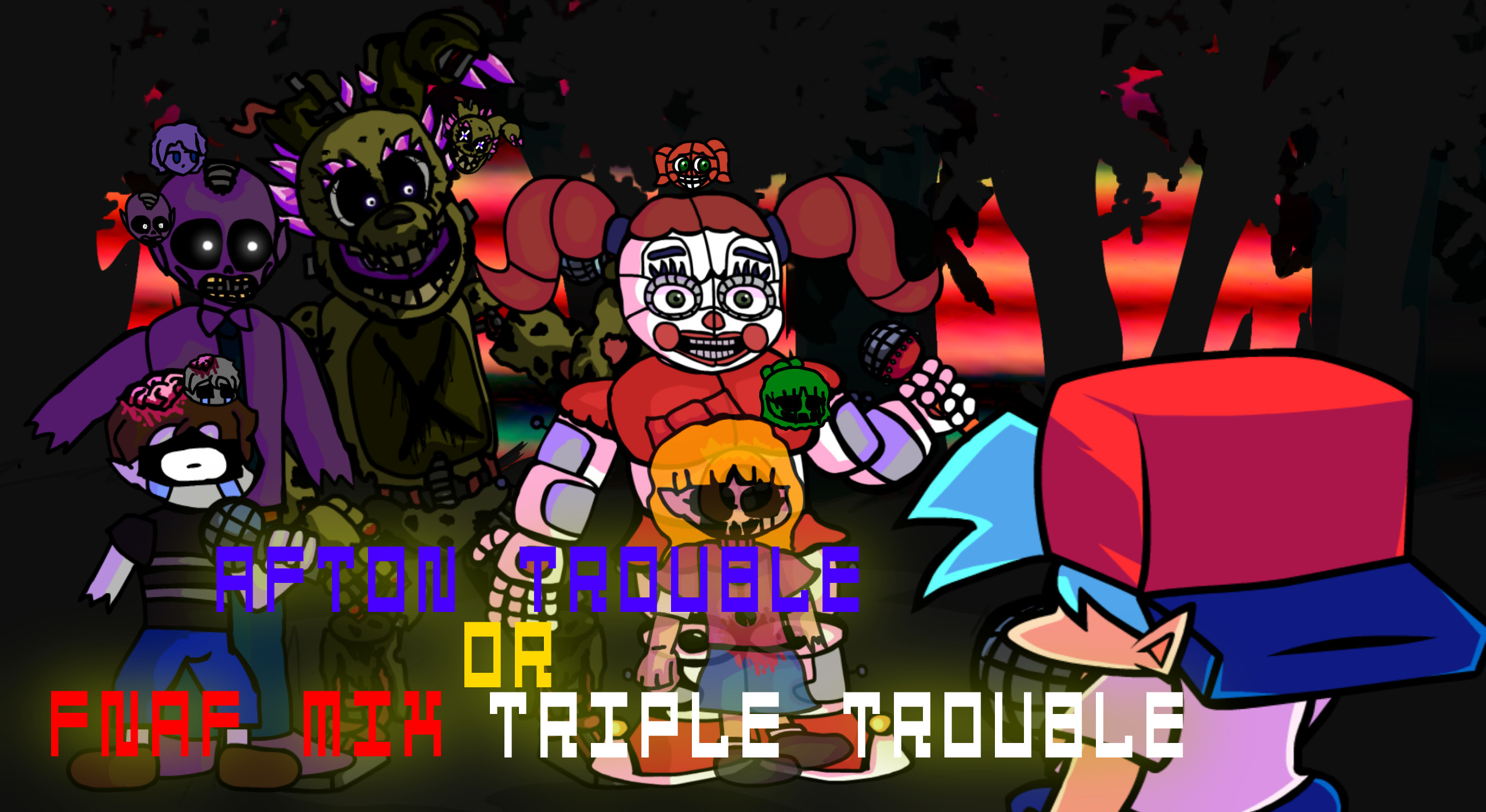 CANCELED Vs Sonic.exe Fnaf MIX Mod for Friday Night Funkin' | FNF Mods