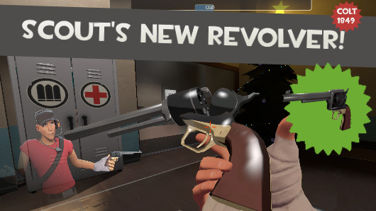 Scout's New Revolver! Mod for Team Fortress 2 | TF2 Mods