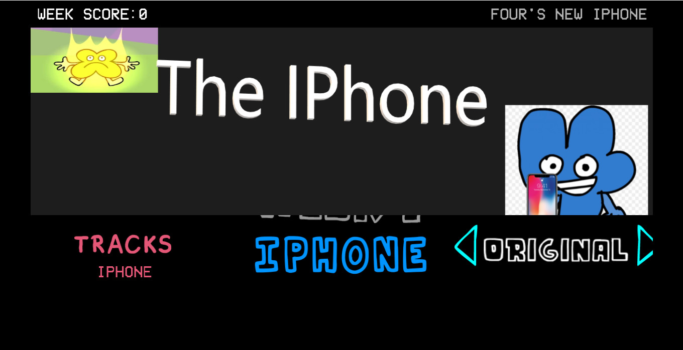 Iphone (Vase but Four from BFB sings it) [Friday Night Funkin'] [Mods]