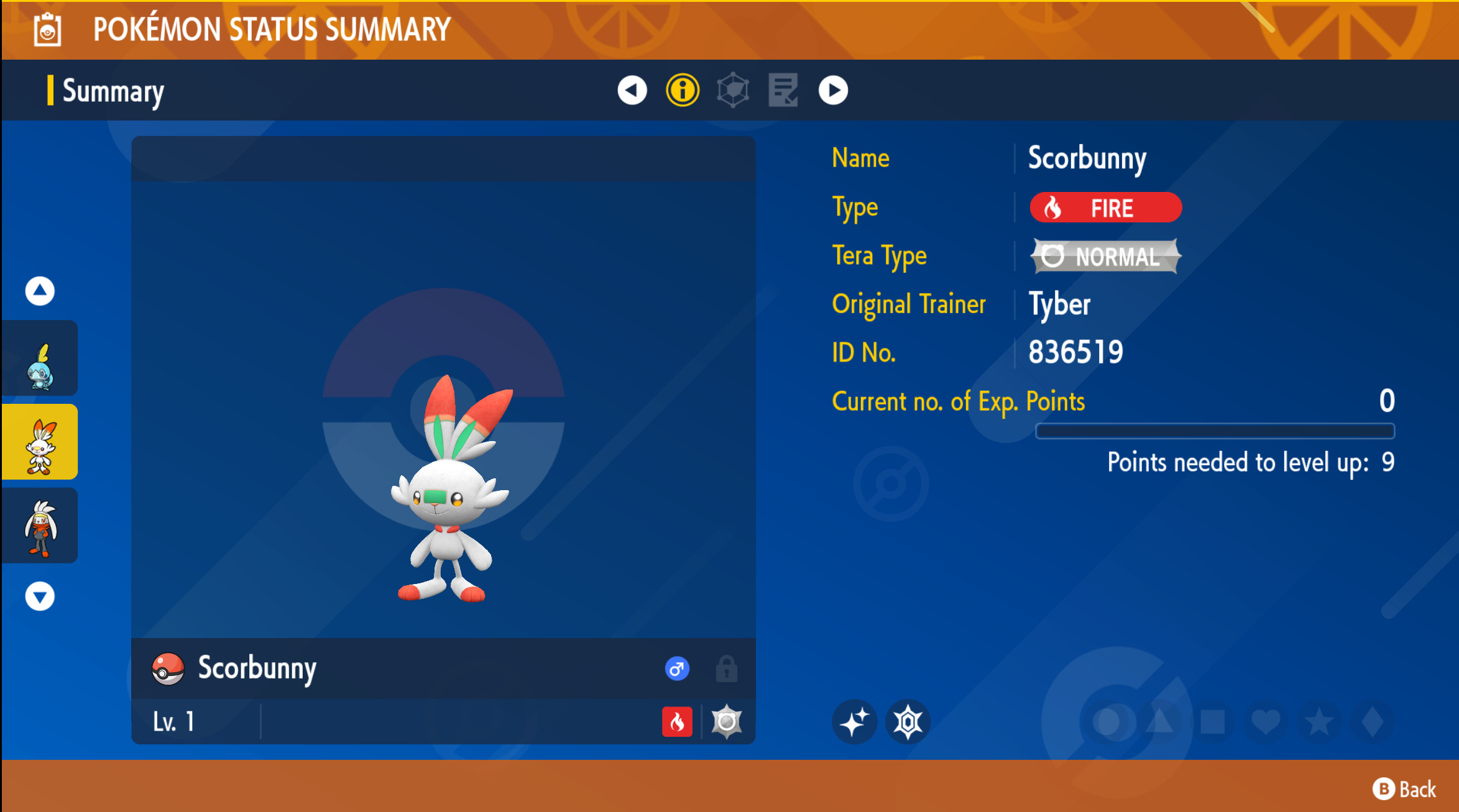 Scorbunny Line Shiny Recolor [Pokemon Scarlet & Violet] [Mods]