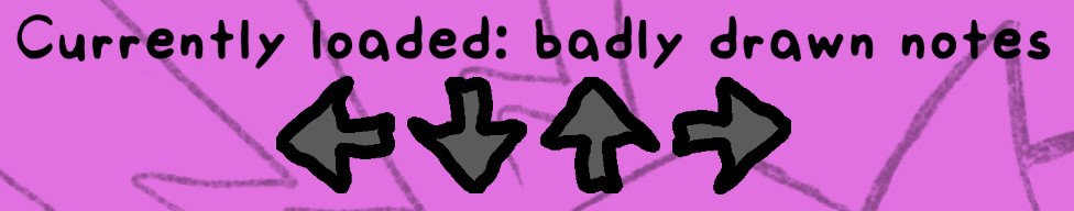 badly drawn notes (SUPER SHAGGY NOTESKIN) Mod for Friday Night Funkin ...