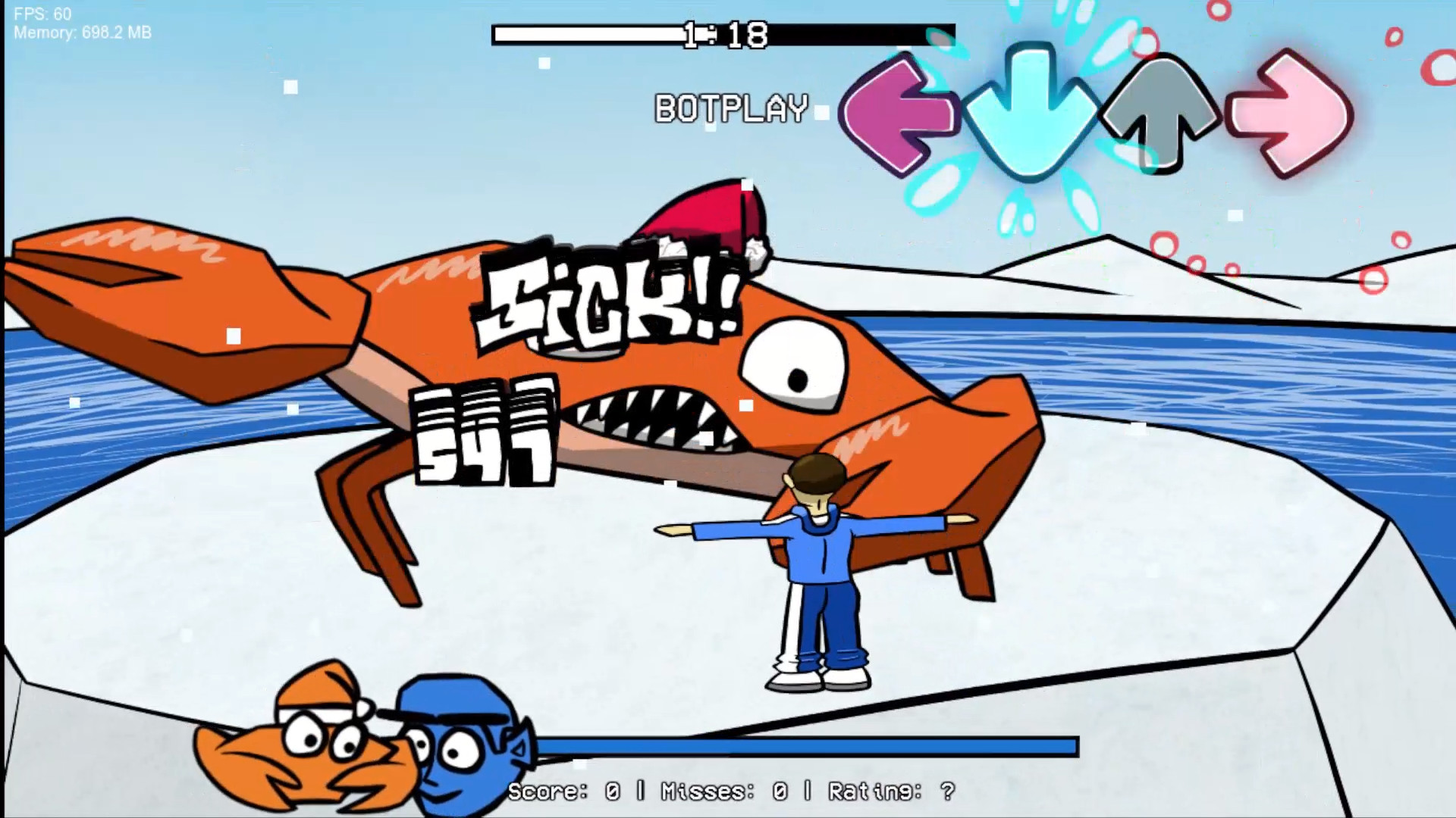 Crab Fight: Crab VS Jeff (Festive Funkin' Mod Jam) Mod for Friday Night ...
