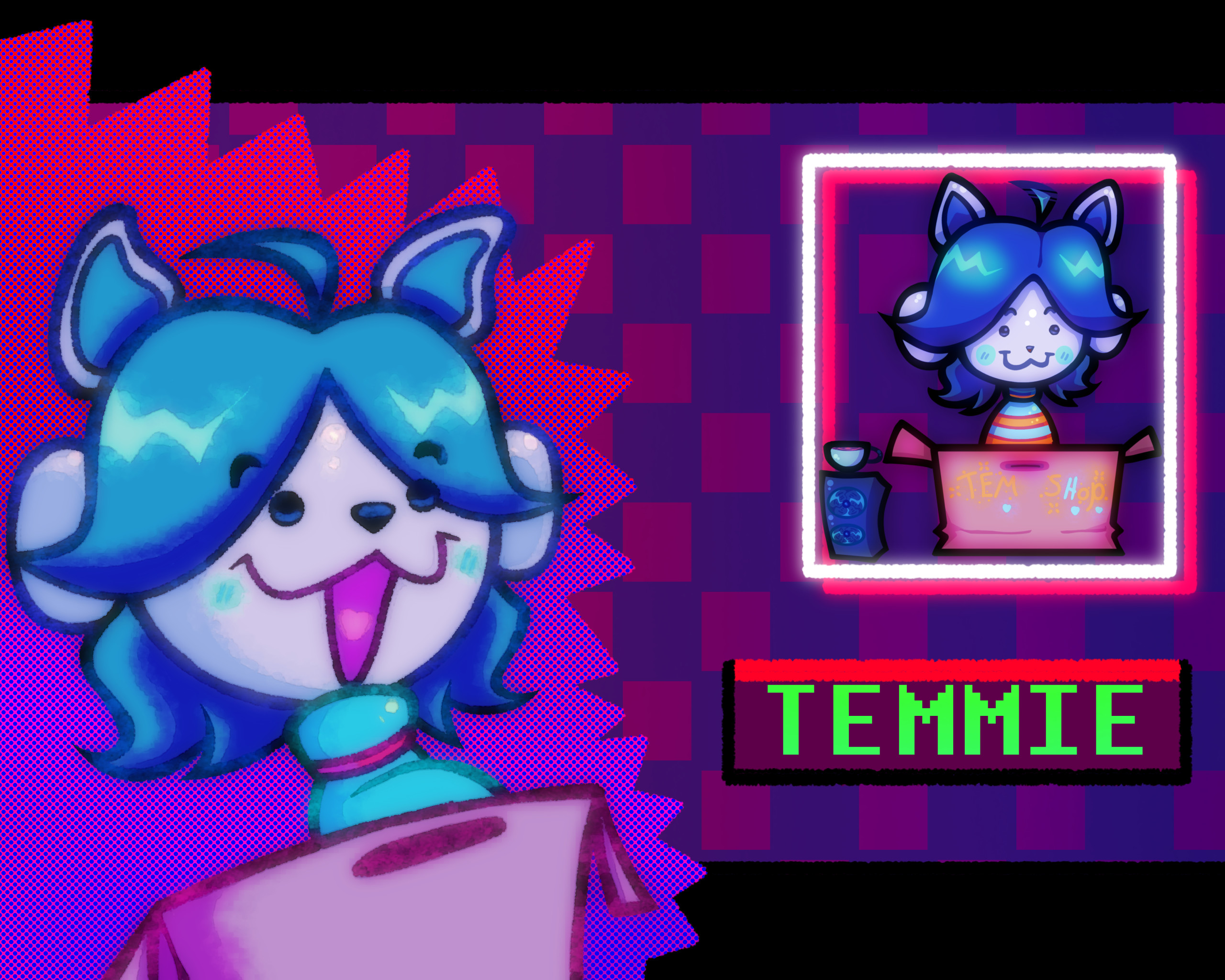 Temmie sprite Mod for Friday Night Funkin' | FNF Mods