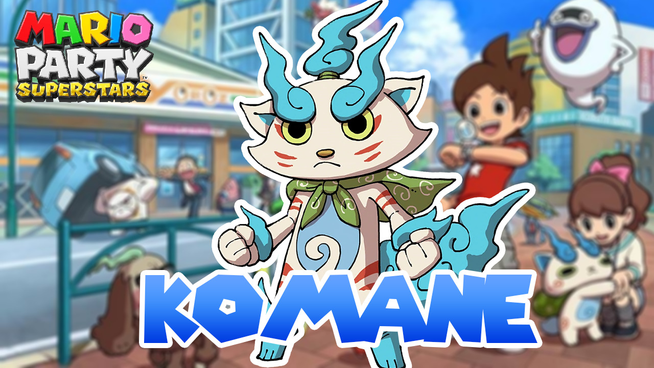 Komane (Yo-Kai Watch) - Over Mario [Mario Party Superstars] [Mods]