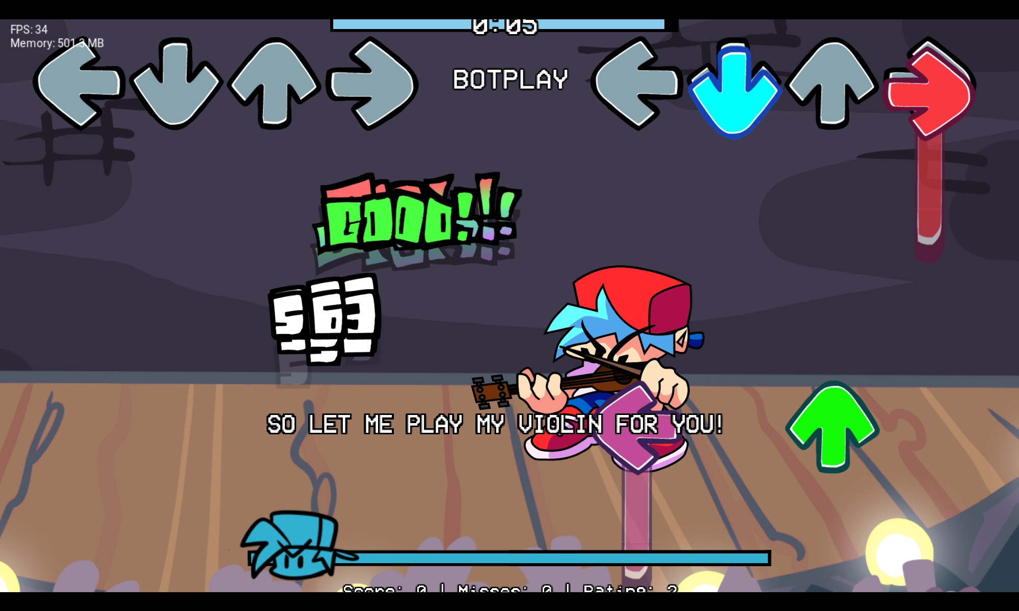 Boyfriend Sings World's Smallest Violin v4 Mod for Friday Night Funkin ...