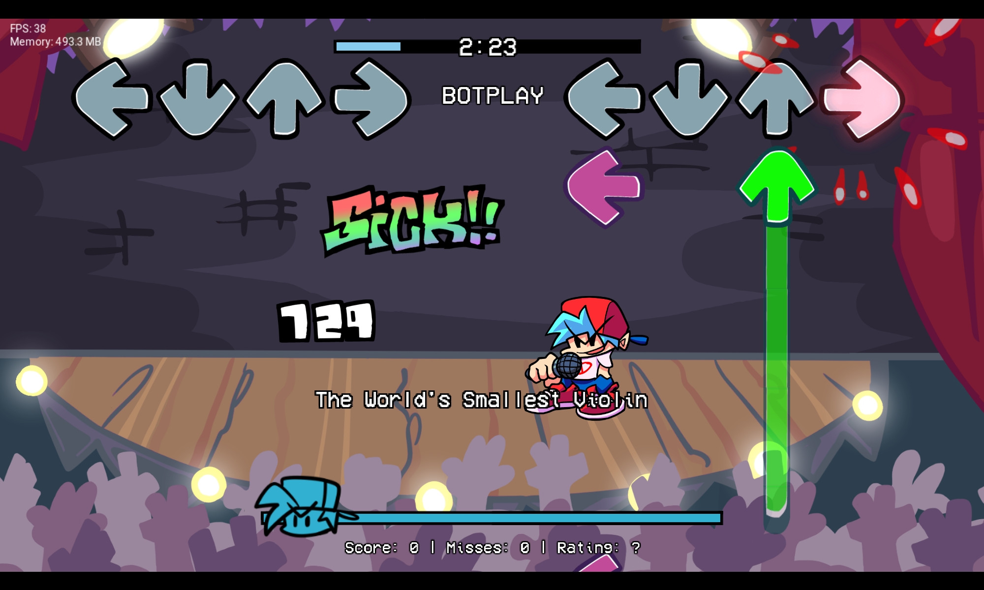 Boyfriend Sings World's Smallest Violin v4 Mod for Friday Night Funkin ...