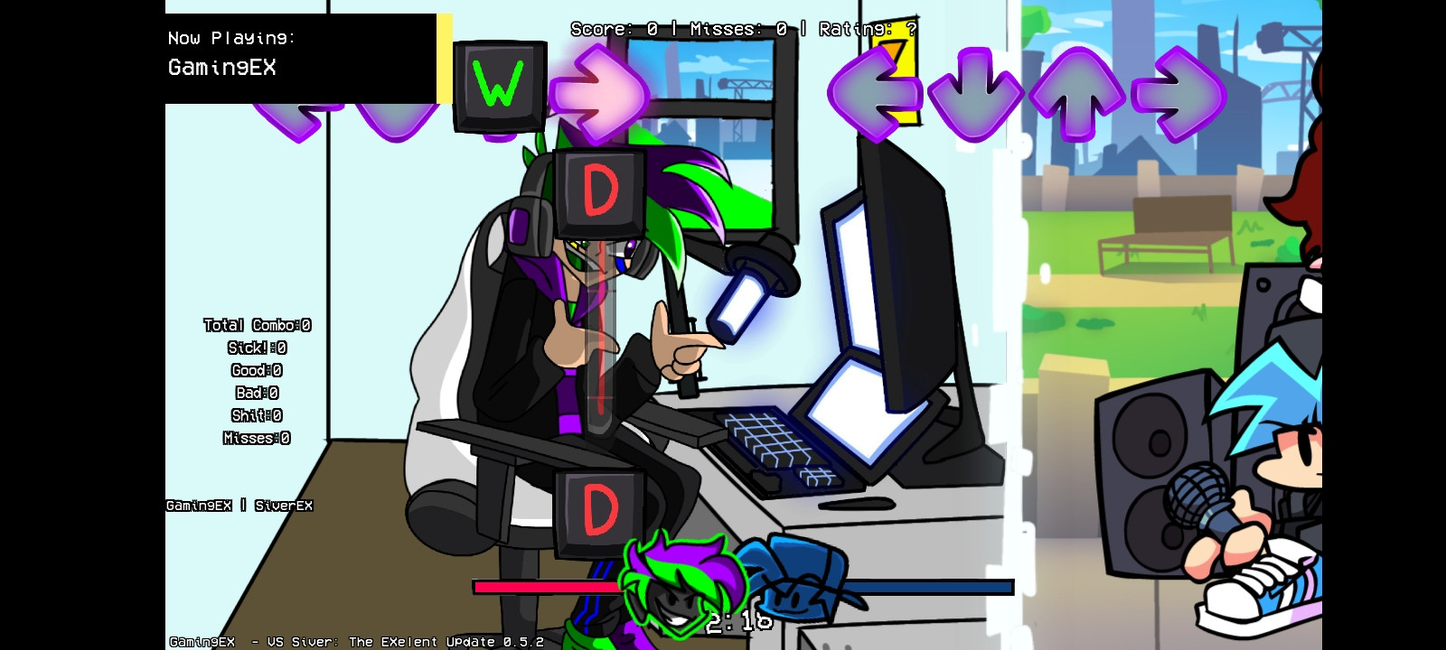 FnF Vs Siver: The EXelent Update [Friday Night Funkin'] [Mods]