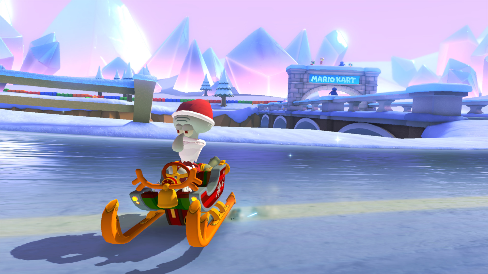Squidward (Santa) coming to Mario Kart Mod for Mario Kart 8 Deluxe ...