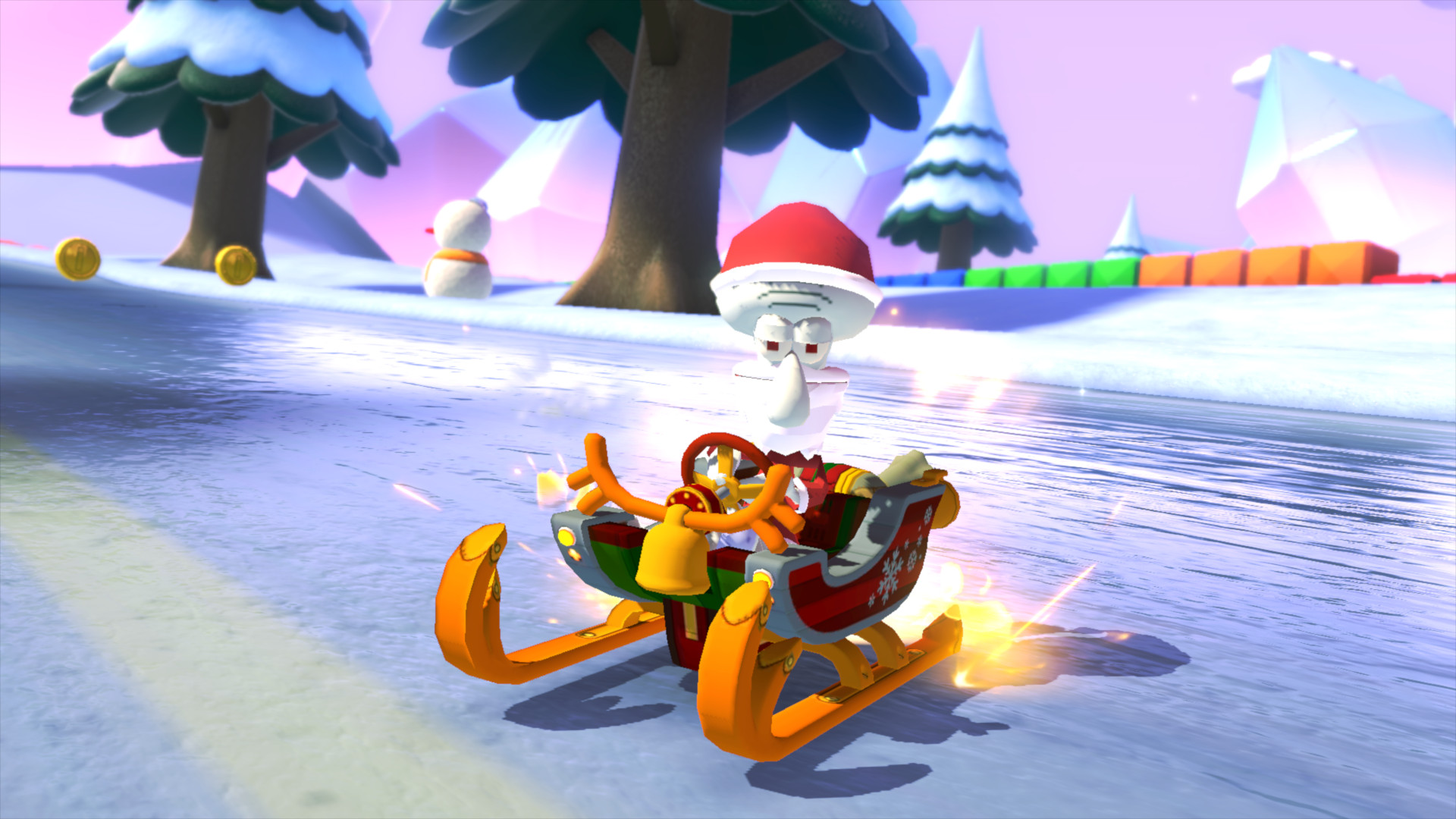 Squidward (Santa) coming to Mario Kart Mod for Mario Kart 8 Deluxe ...