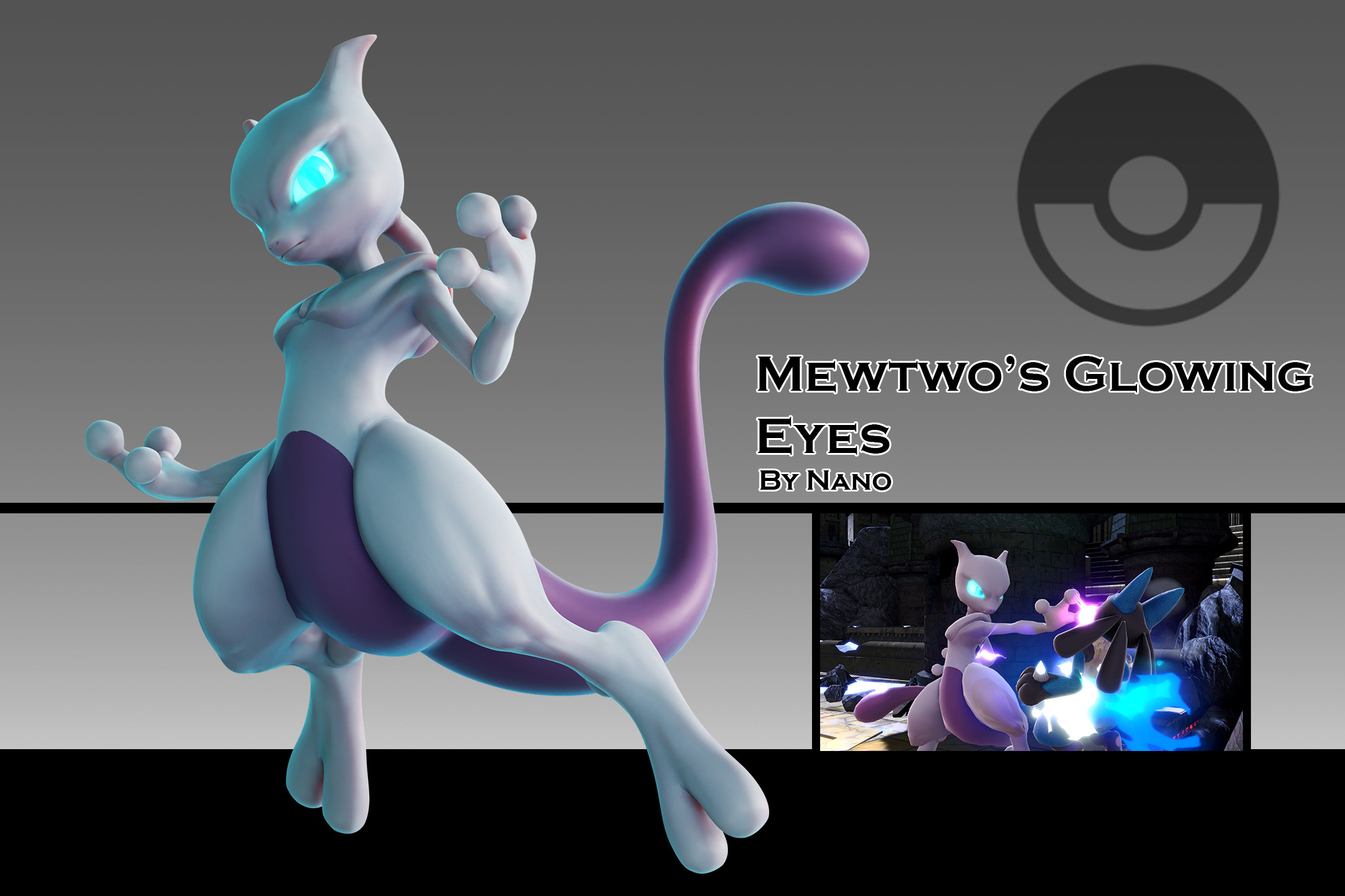 Mewtwo's Glowing Eyes Mod for Super Smash Bros. Ultimate | SSBU Mods