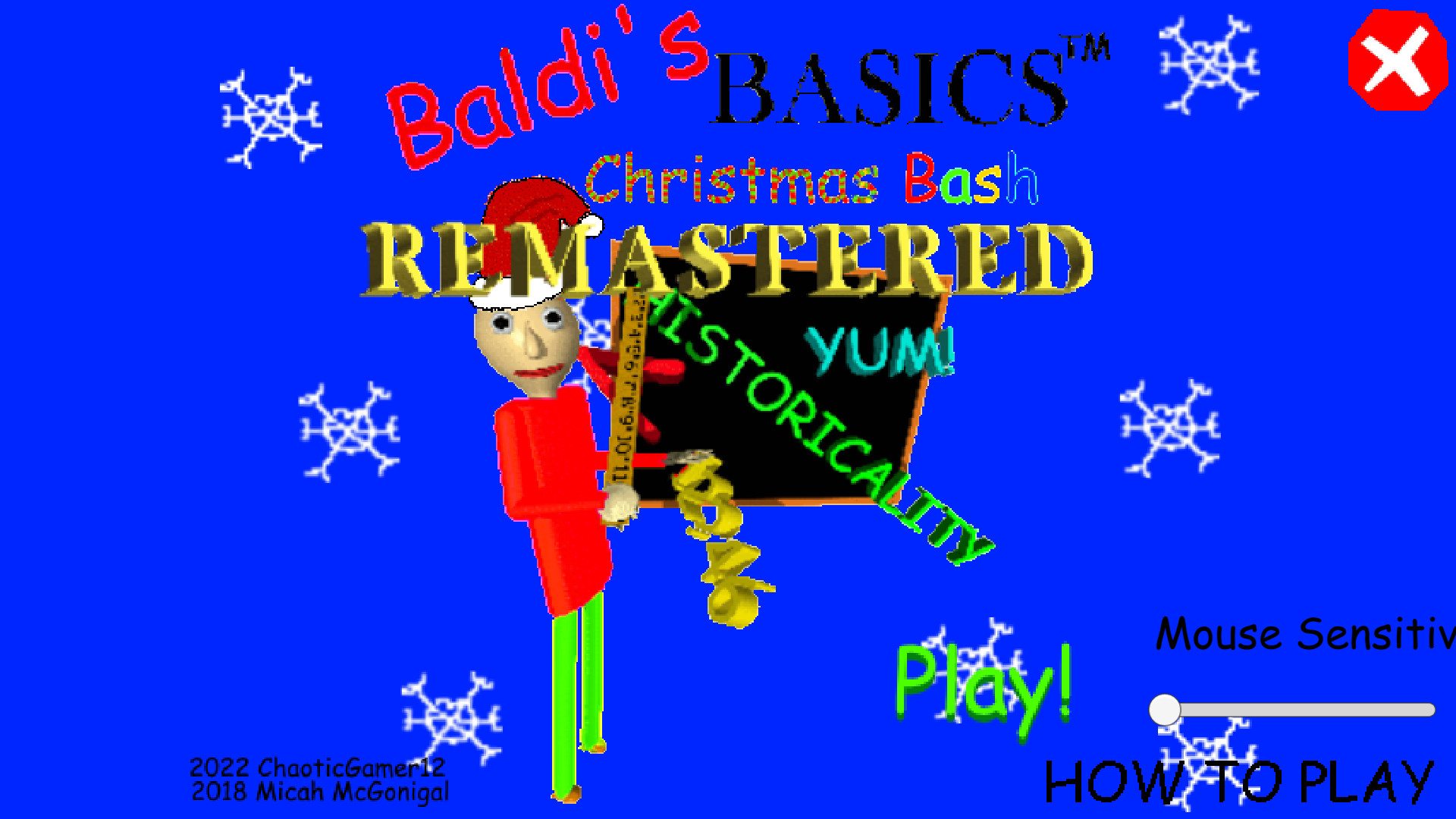 Baldi's Basics Christmas Bash Remastered Mod for Baldi's Basics | Baldi ...