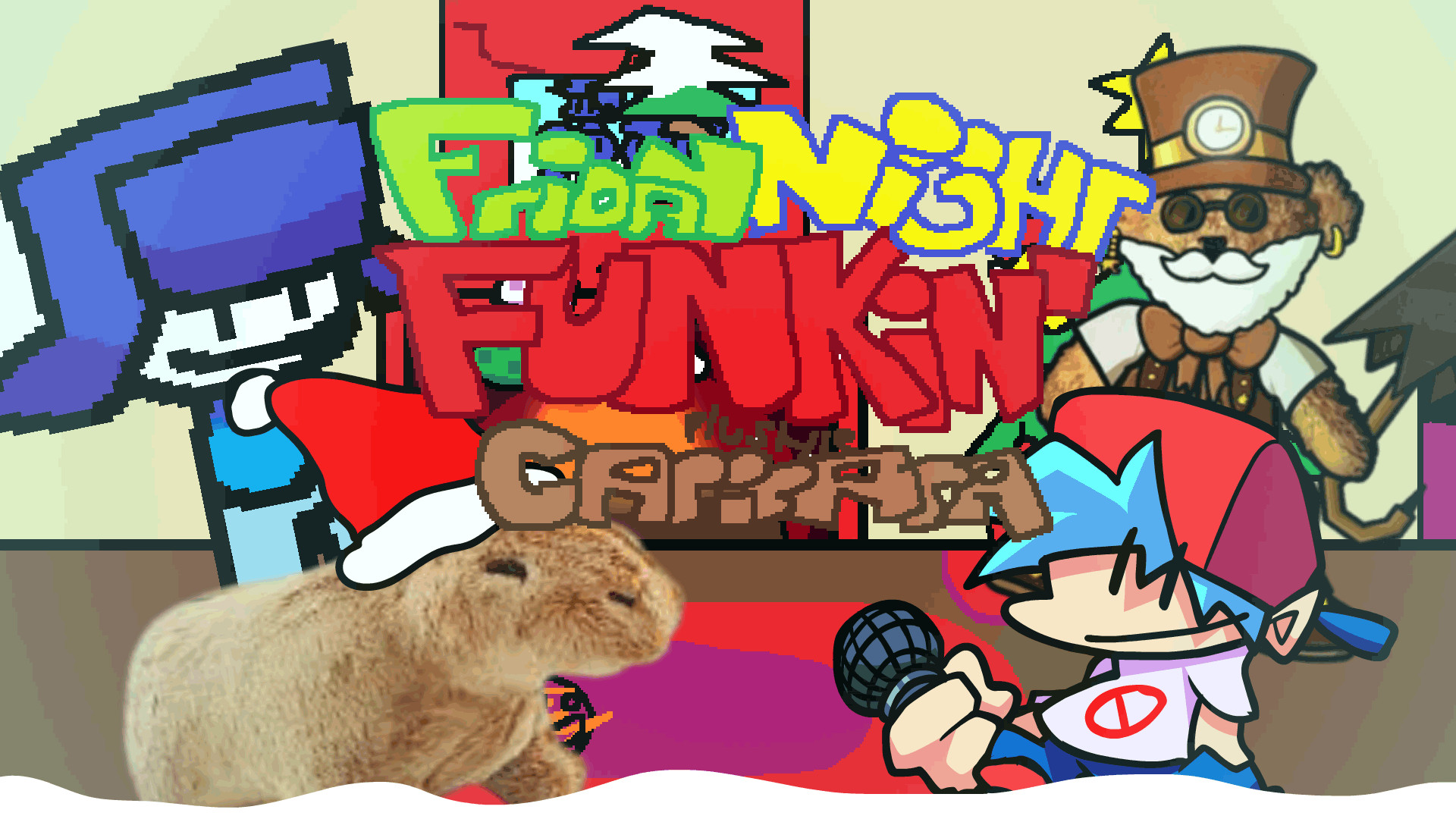 plushie capybara (Festive Funkin' Mod Jam) [Friday Night Funkin'] [Mods]