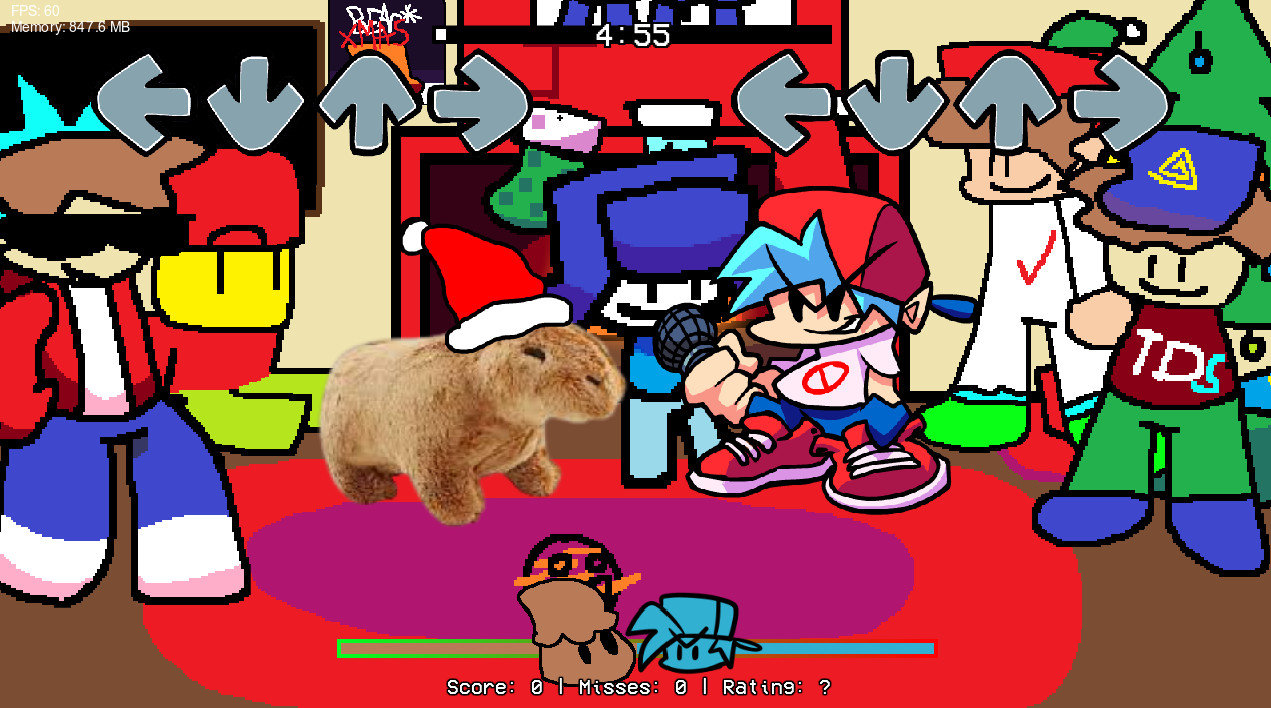 plushie capybara (Festive Funkin' Mod Jam) [Friday Night Funkin'] [Mods]
