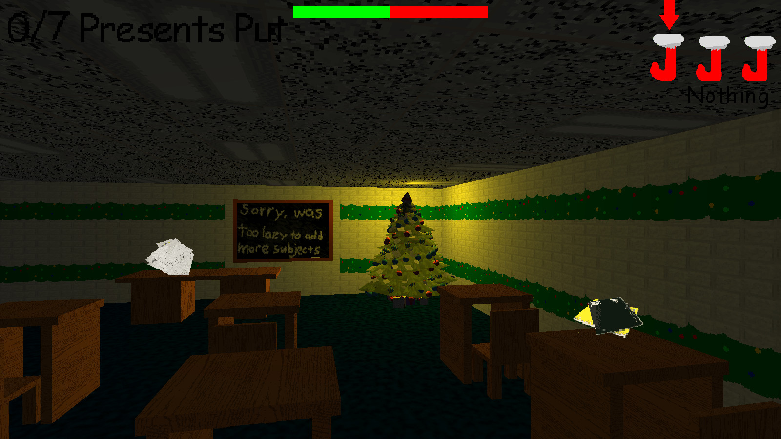 The Christmas Break-In Mod for Baldi's Basics | Baldi Mods