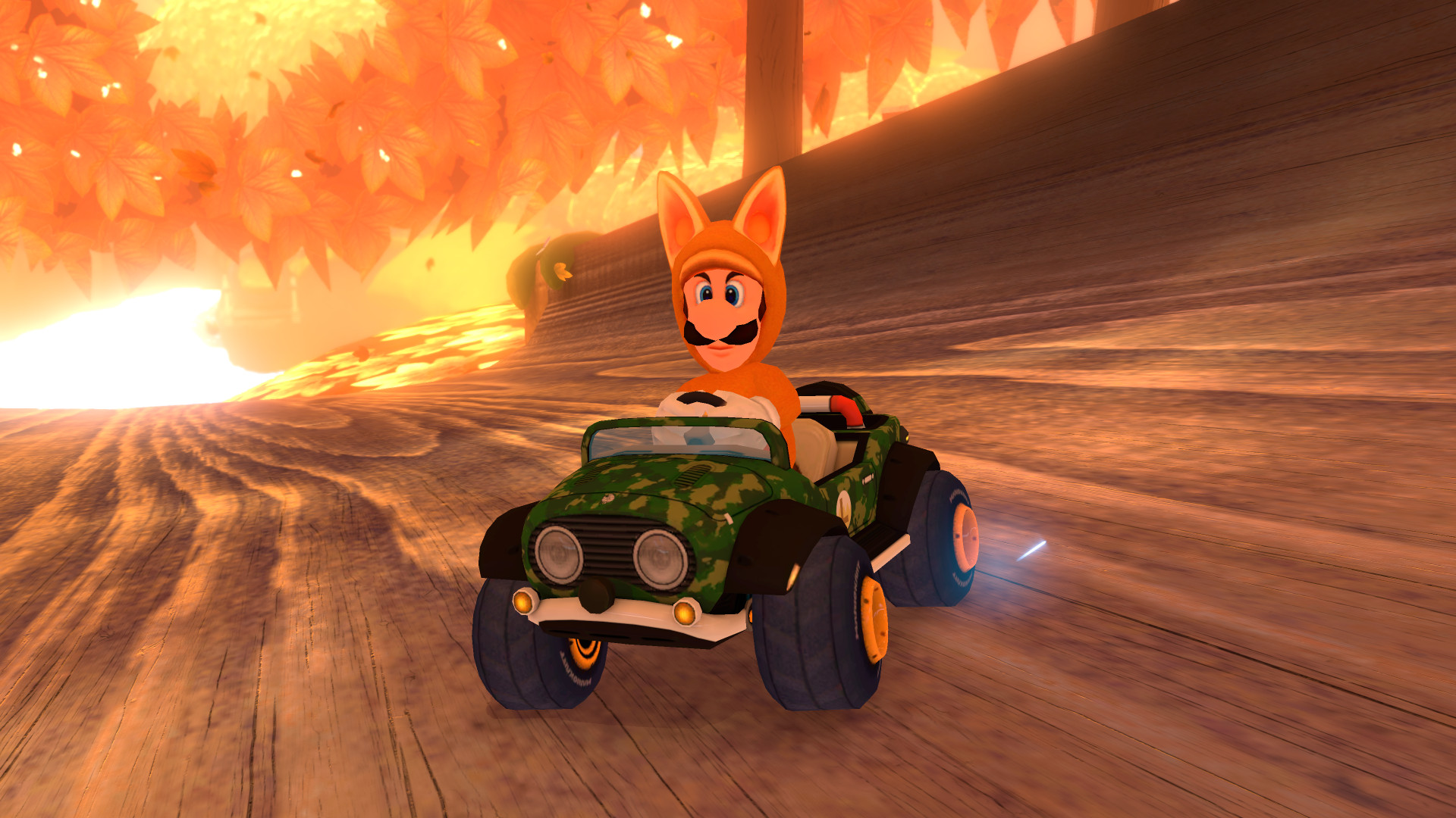 Kitsune Luigi (Port) Mod for Mario Kart 8 Deluxe | MK8D Mods