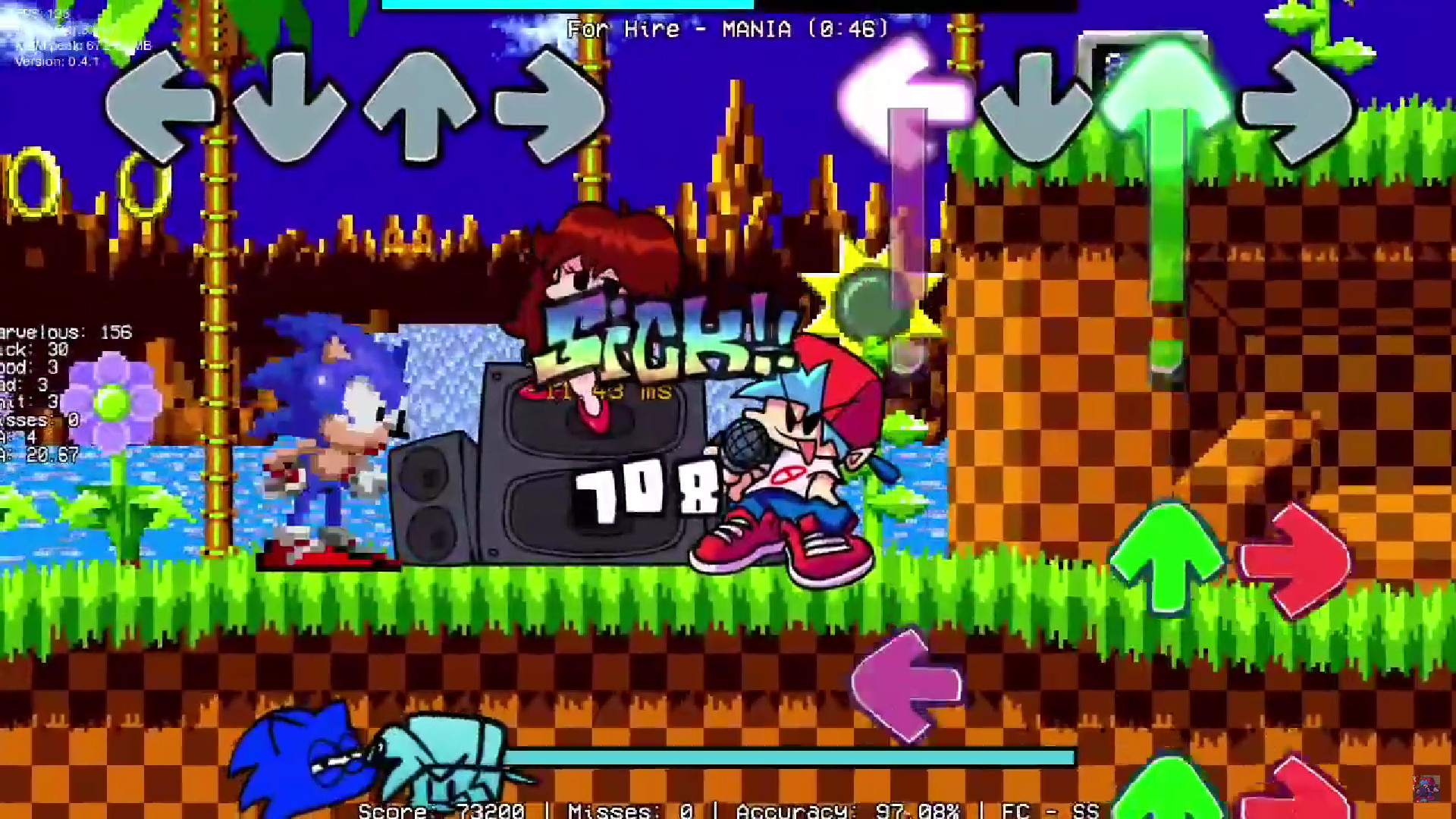 Vs. Dorkly Sonic (OLD) Leather Engine Port Mod for Friday Night Funkin ...