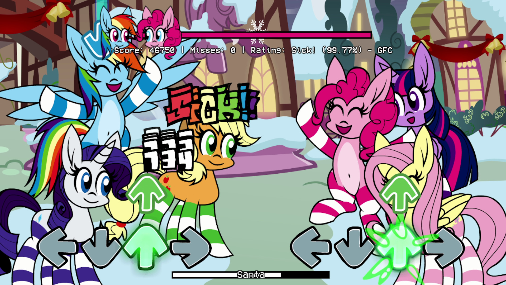 Mane Xmas Mod for Friday Night Funkin' | FNF Mods