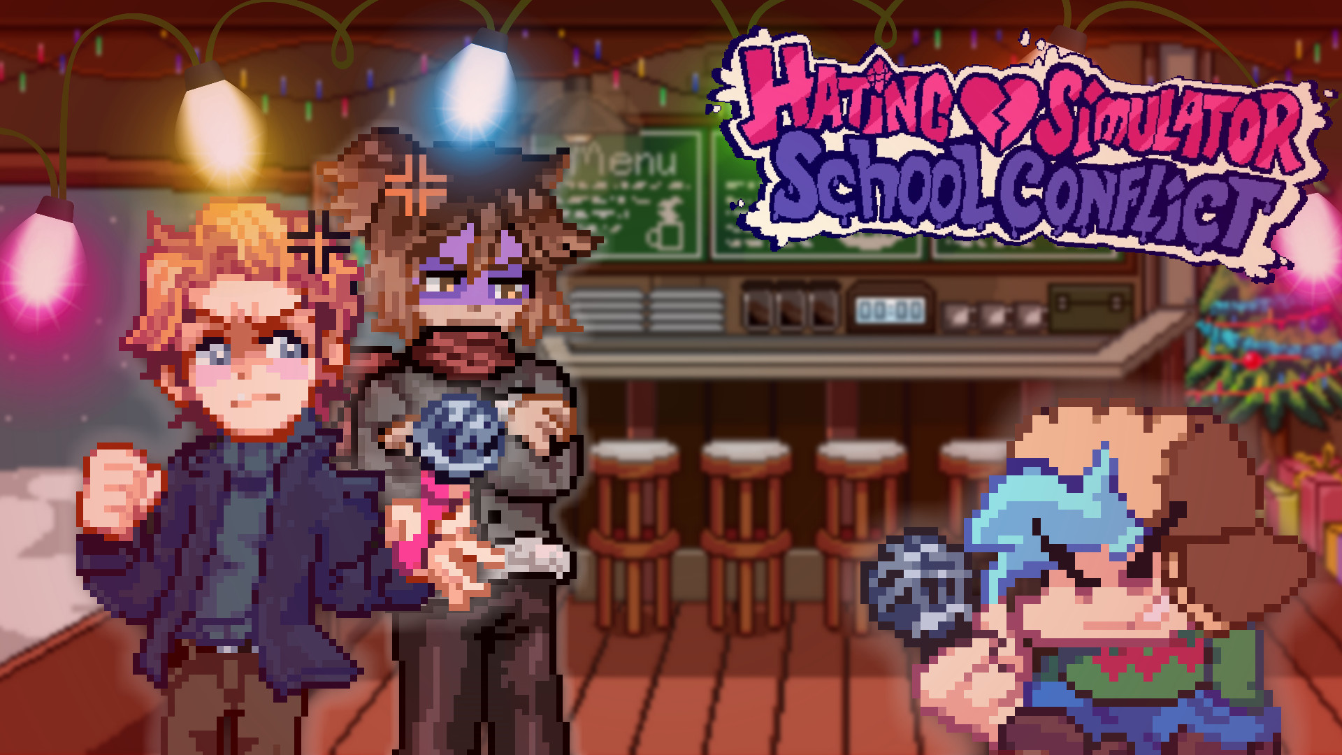 Hating Simulator - School Conflict Mod for Friday Night Funkin' | FNF Mods