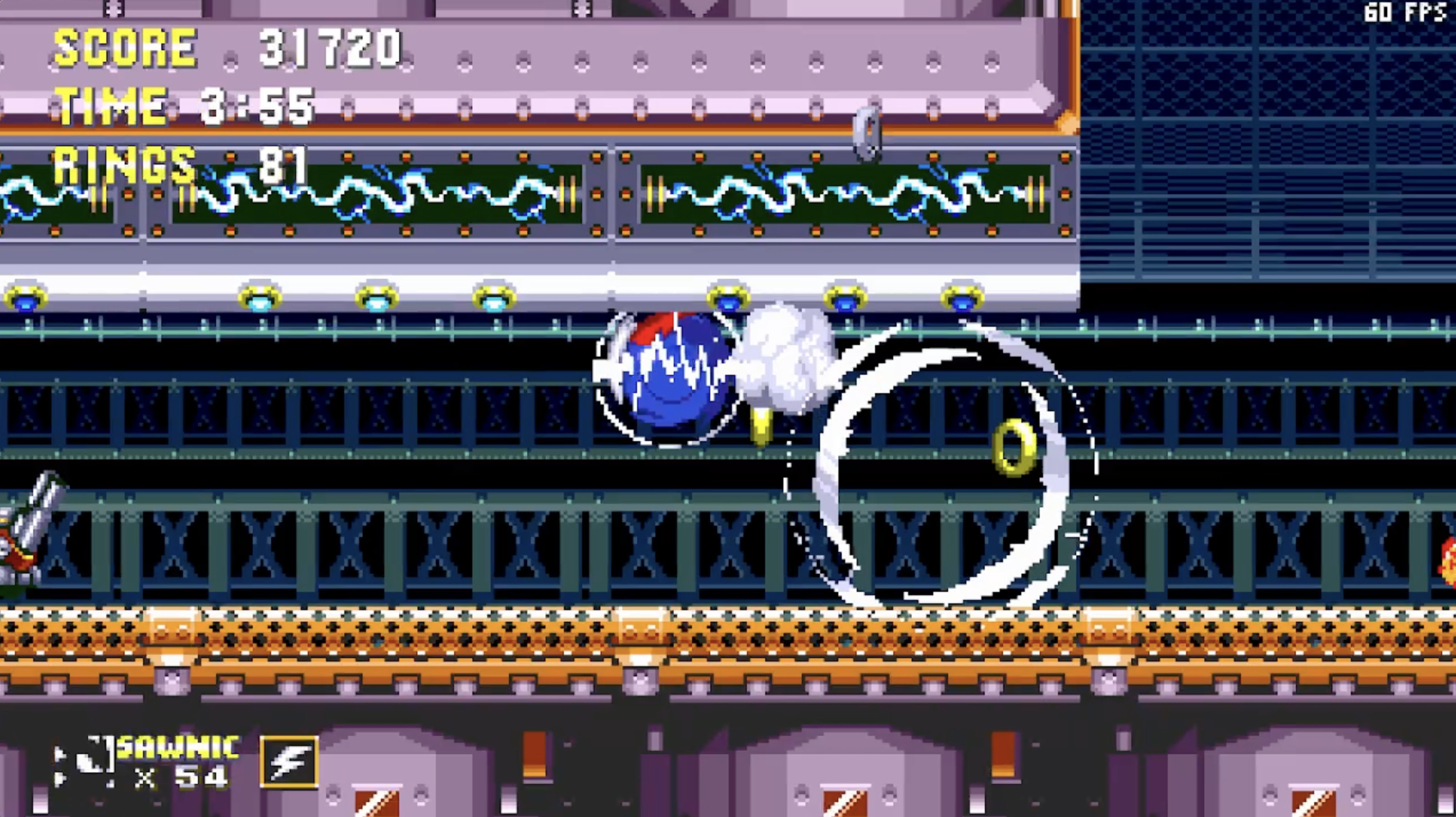 SAWNIC (Official Newtrogic Panic Sonic mod) Mod for Sonic 3 A.I.R ...