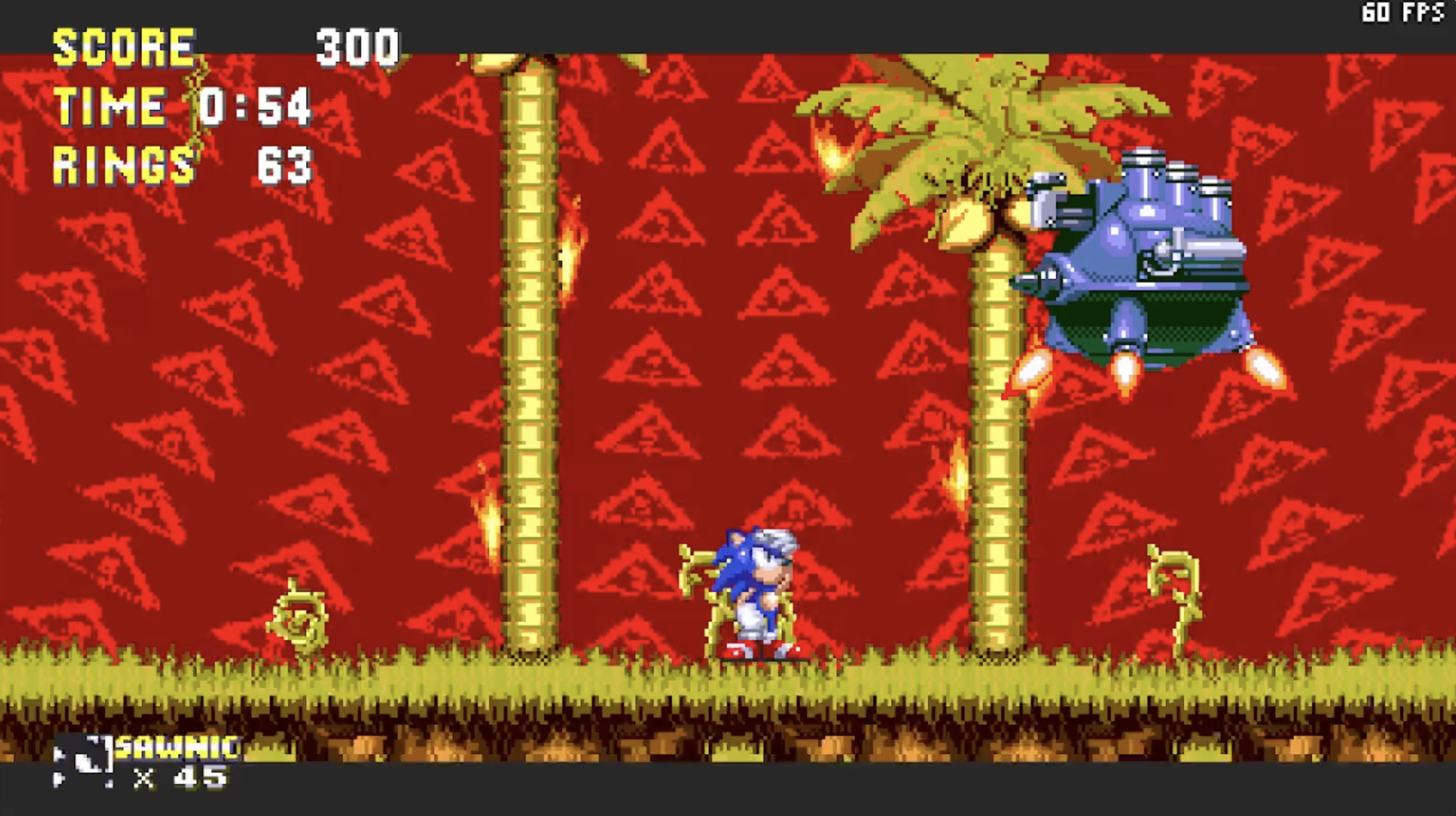 SAWNIC (Official Newtrogic Panic Sonic mod) Mod for Sonic 3 A.I.R. | S3AIR Mods