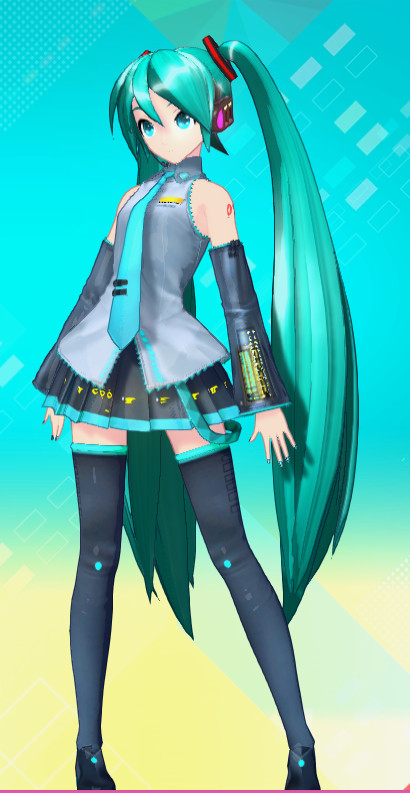 Ft Miku but F textures [Hatsune Miku: Project DIVA Mega Mix+] [Mods]